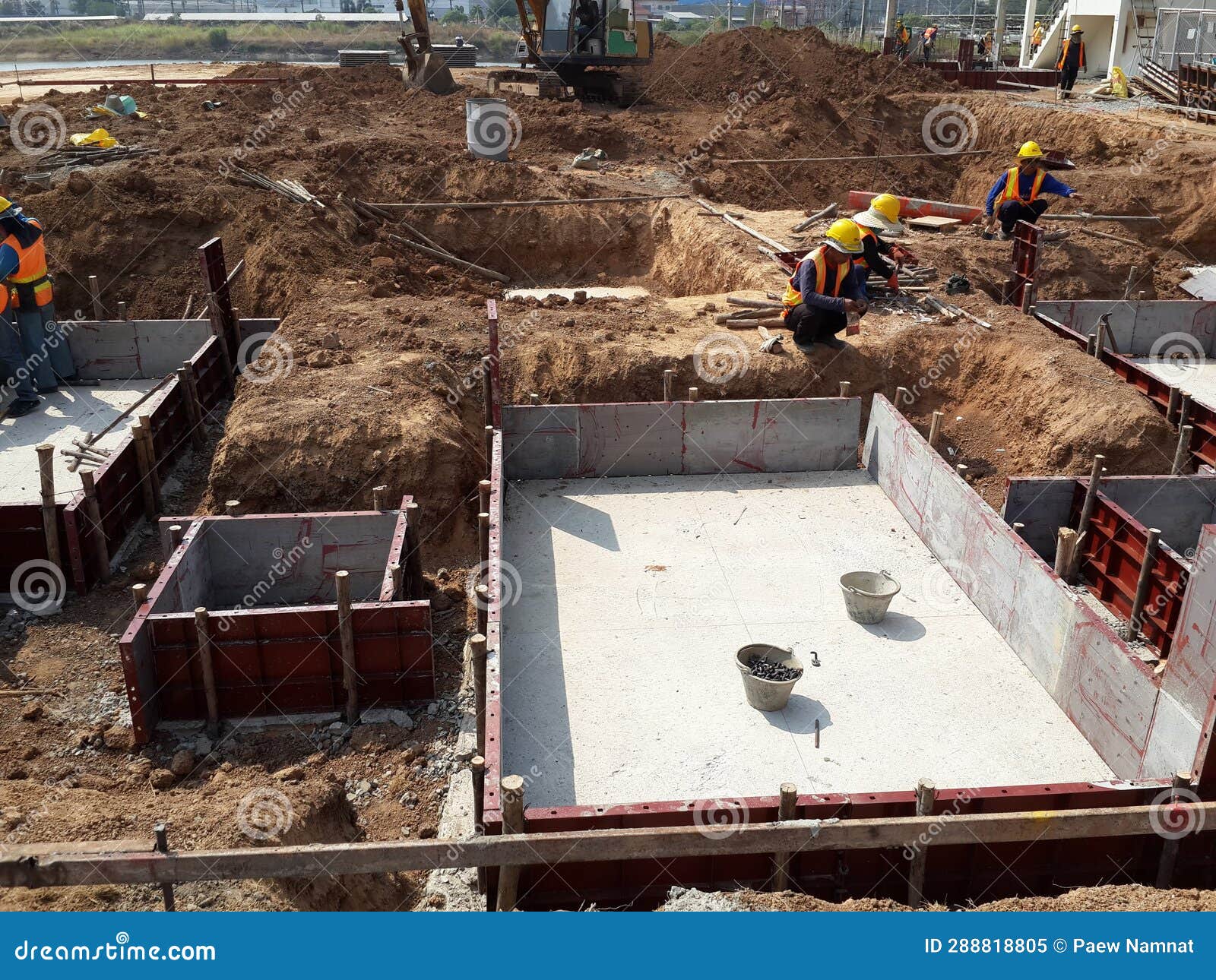 Construction civil work stock image. Image of mature - 288818805