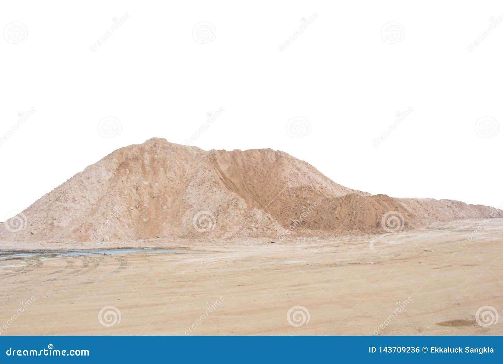 The Construction Clay For Road Construction In Working Area, Picture ...