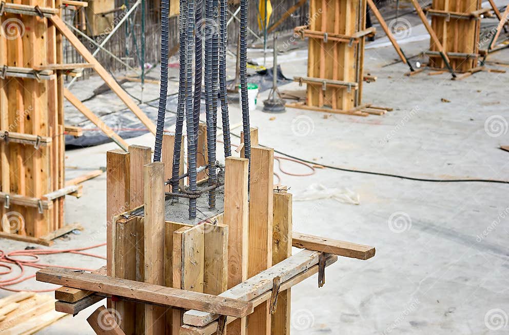 Construction Column stock photo. Image of moving, column - 70058154