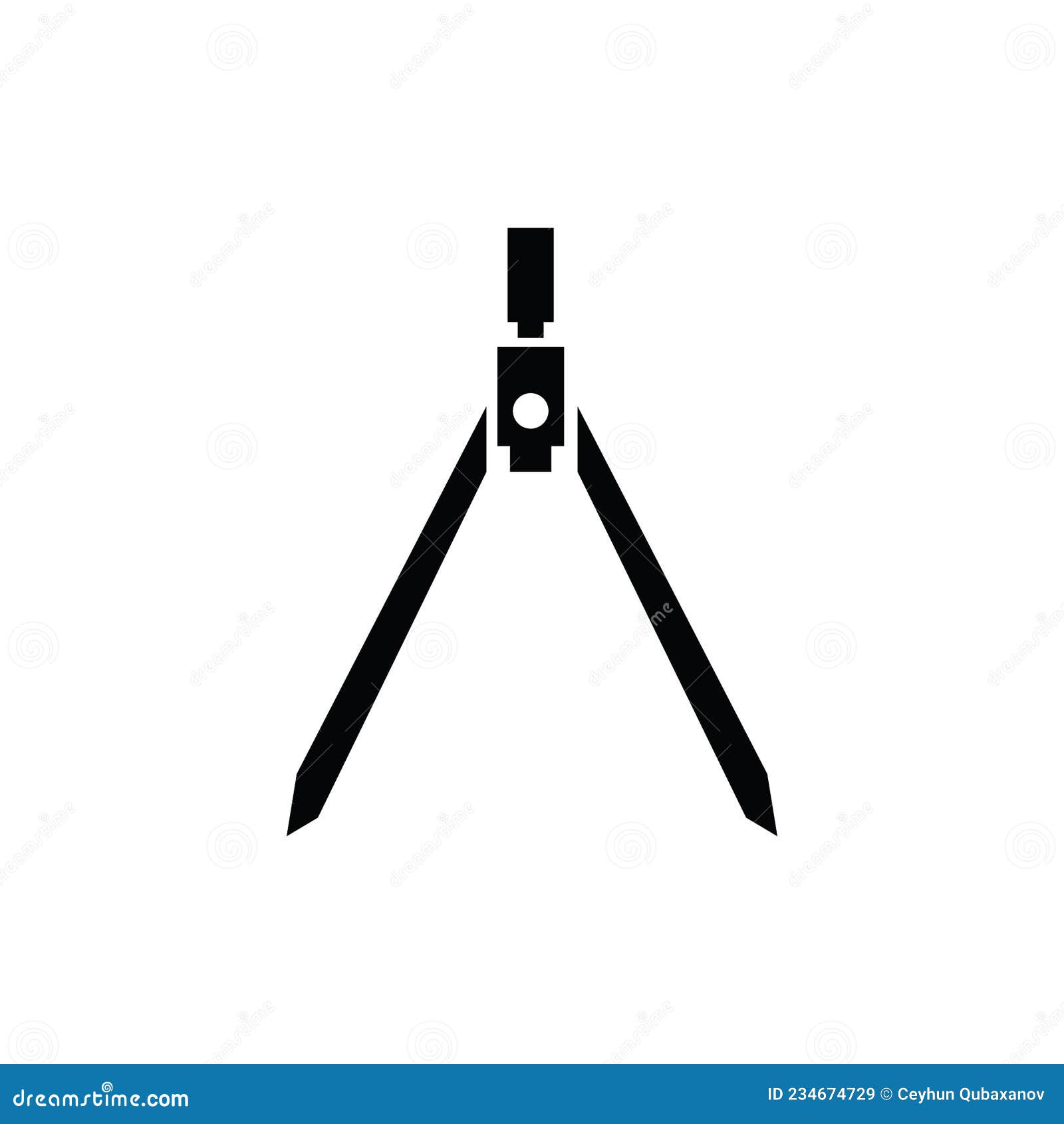 Construction Compasses on a White Background. Construction Tool Stock ...