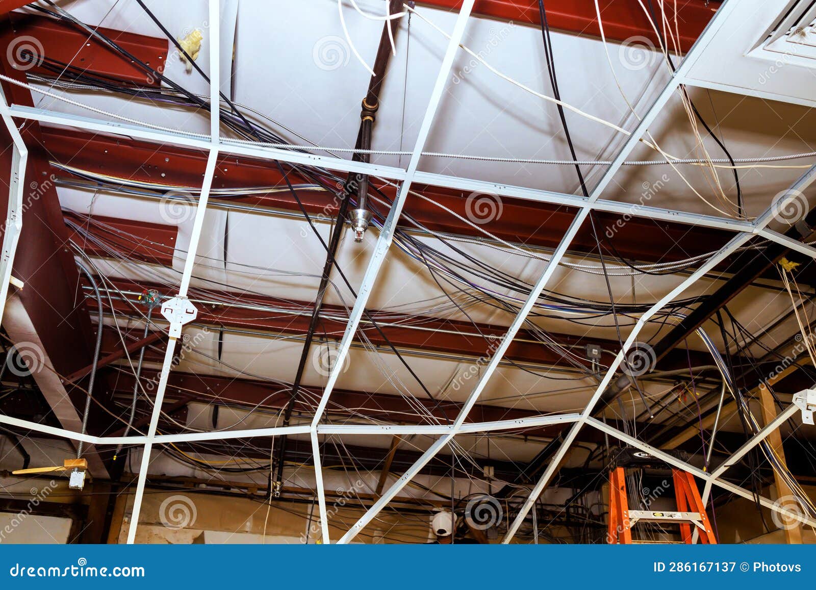 Within Construction Complex, Ceiling Works Contribute To a Interior ...