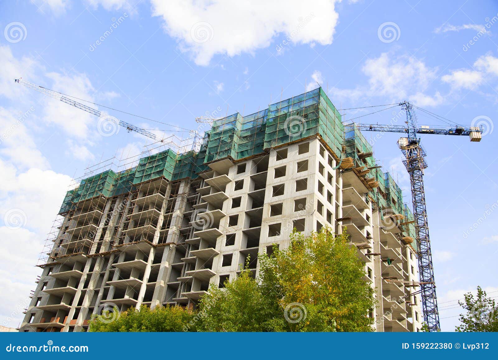 Construction Of A Complex Of Monolithic, Multi-storey Buildings Royalty ...