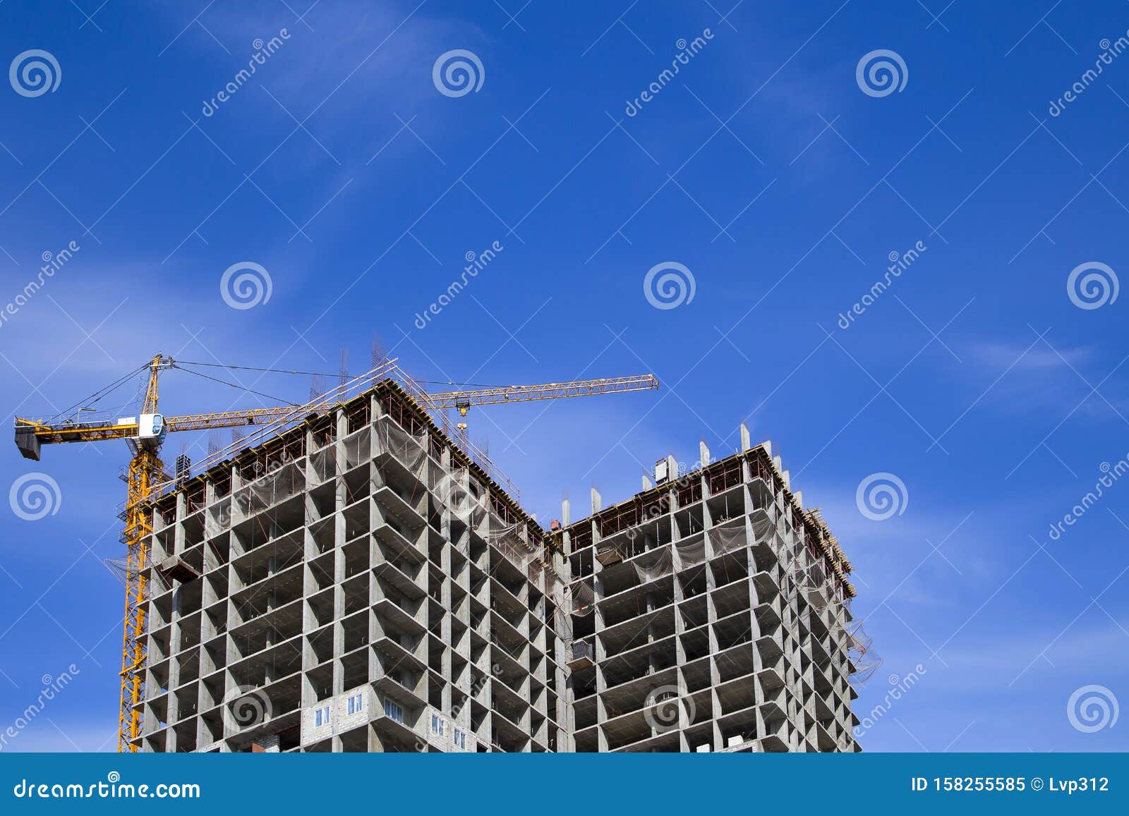 Construction of a Complex of Monolithic, Multi-storey Buildings . Stock ...
