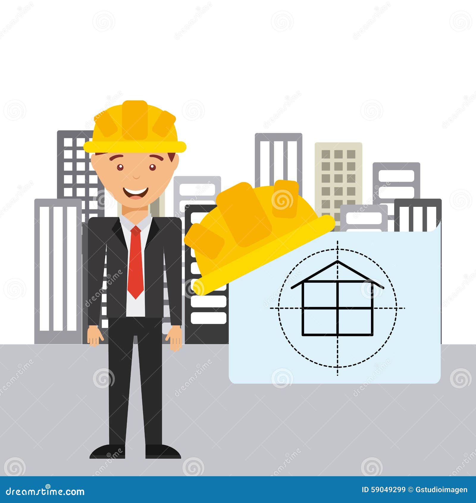 Construction concept stock vector. Illustration of urban - 59049299