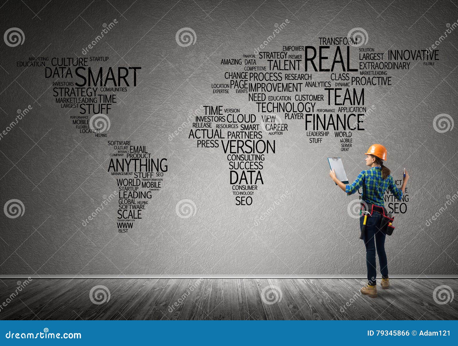 Construction Concept and Globalization Stock Photo - Image of strategy ...