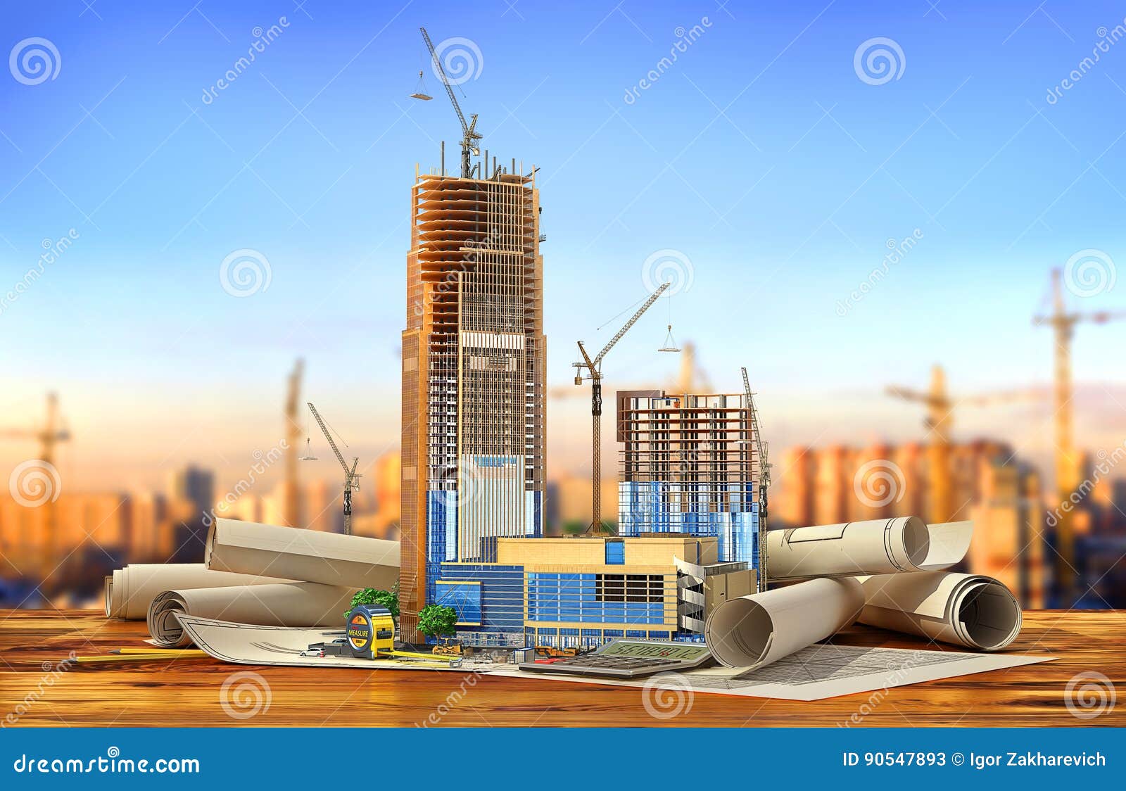 Construction concept. stock illustration. Illustration of activity ...