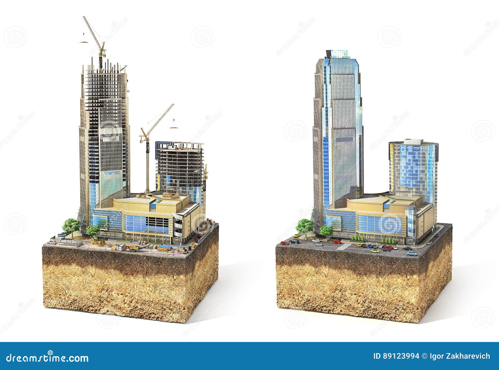 Construction concept. stock illustration. Illustration of isolated ...