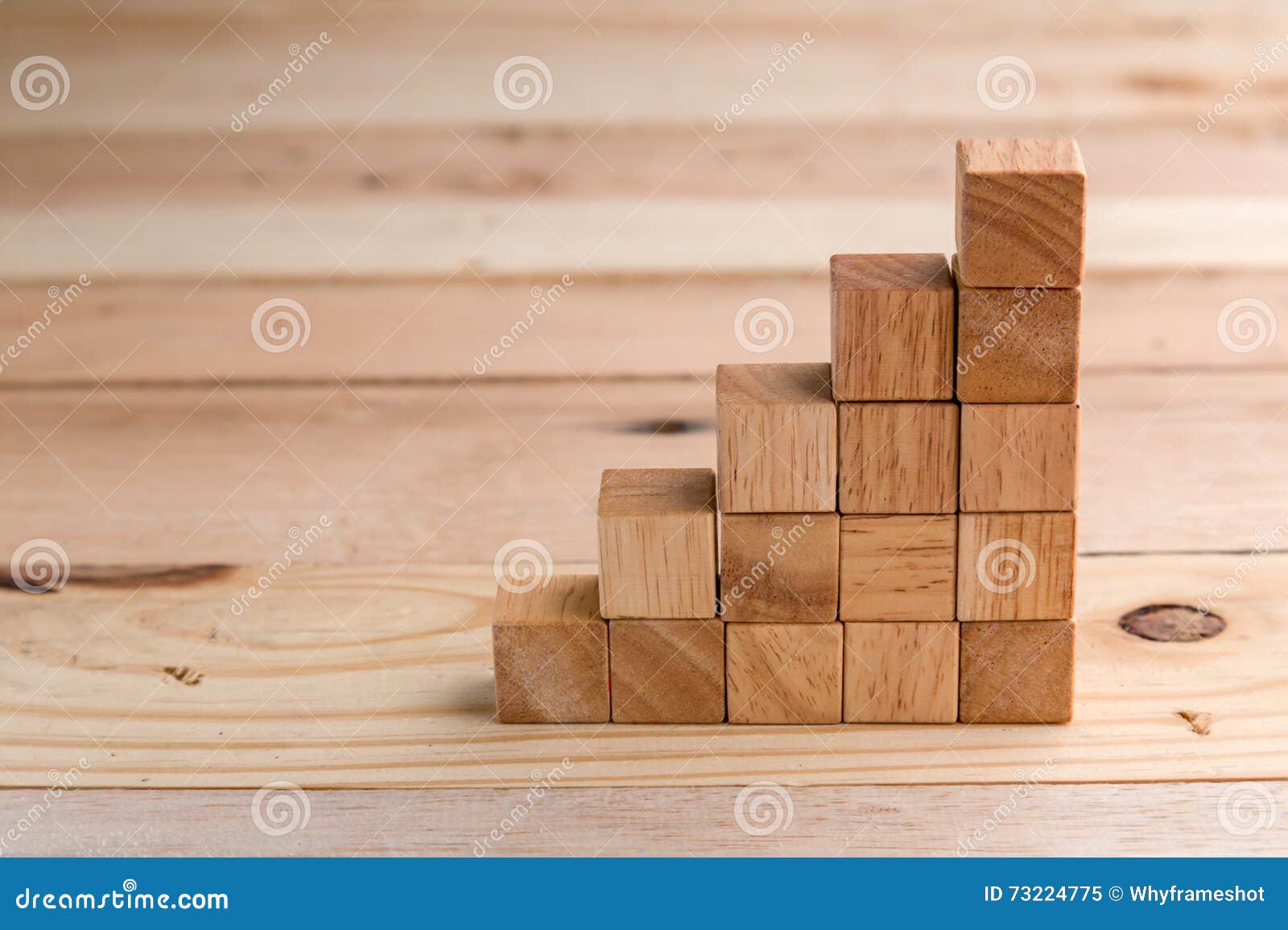 Construction Concept With Wooden Cubes Block Stock Image - Image of ...