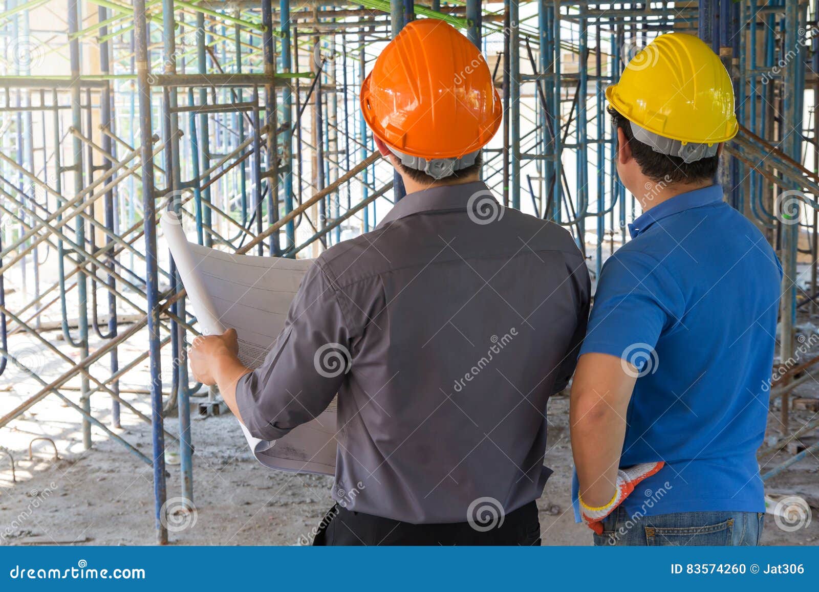 Construction Concepts, Engineer and Architect Working at Construction ...