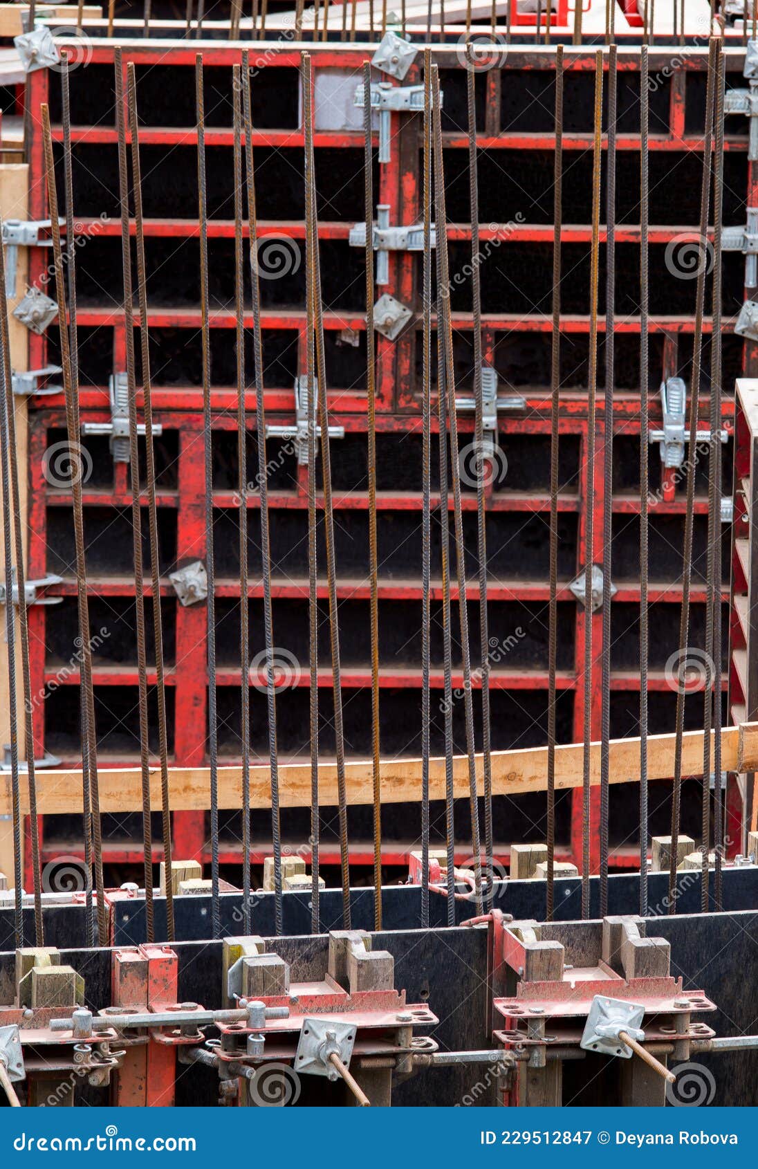 Construction of Concrete Formwork Stock Image - Image of construct ...