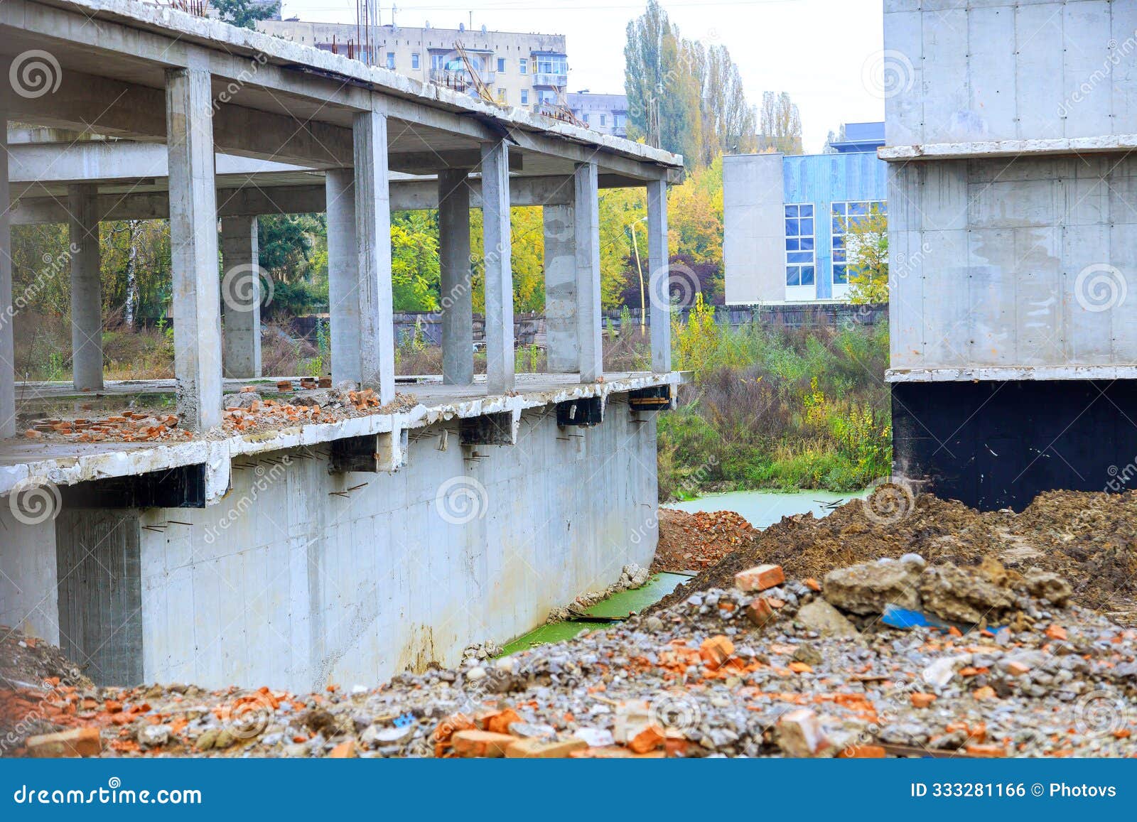 Construction of a Concrete Residential Building Structure Complex from ...