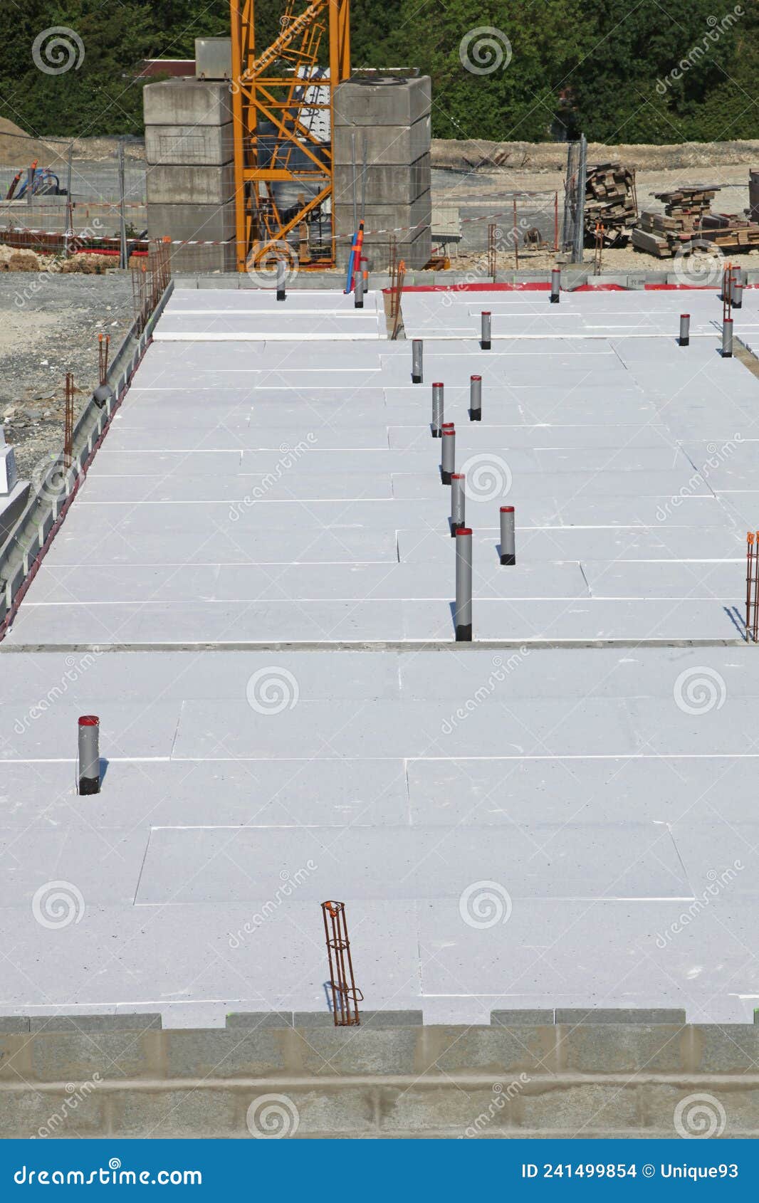 Construction of a Concrete Slab with Polystyrene Insulation Editorial ...