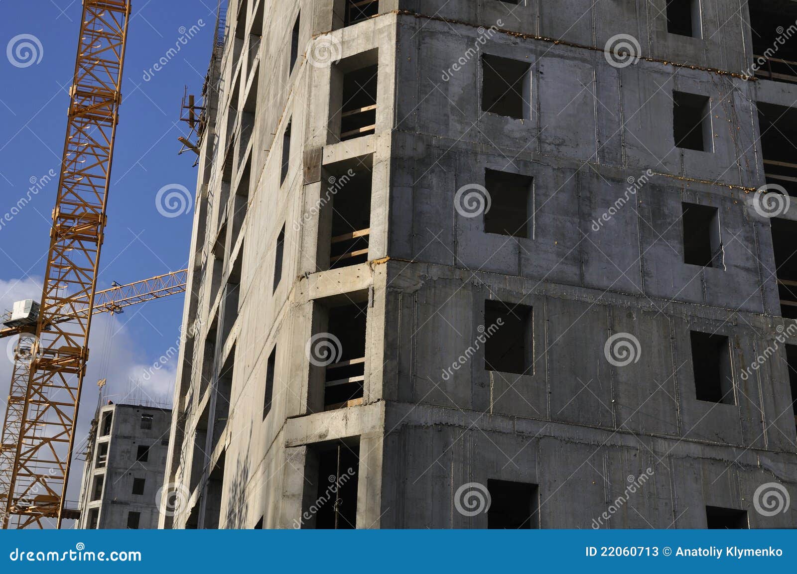 Construction. Concrete Structures. Stock Image - Image of architecture ...