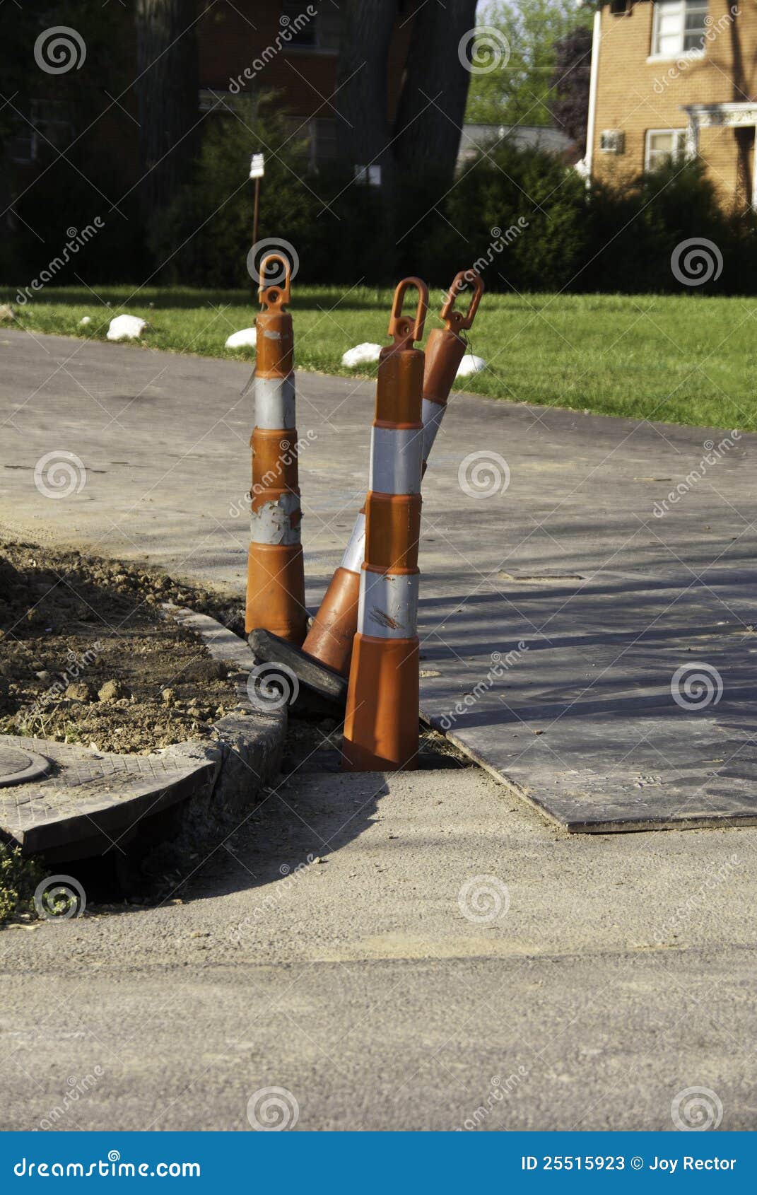 Construction Cones stock image. Image of road, cone, epair - 25515923