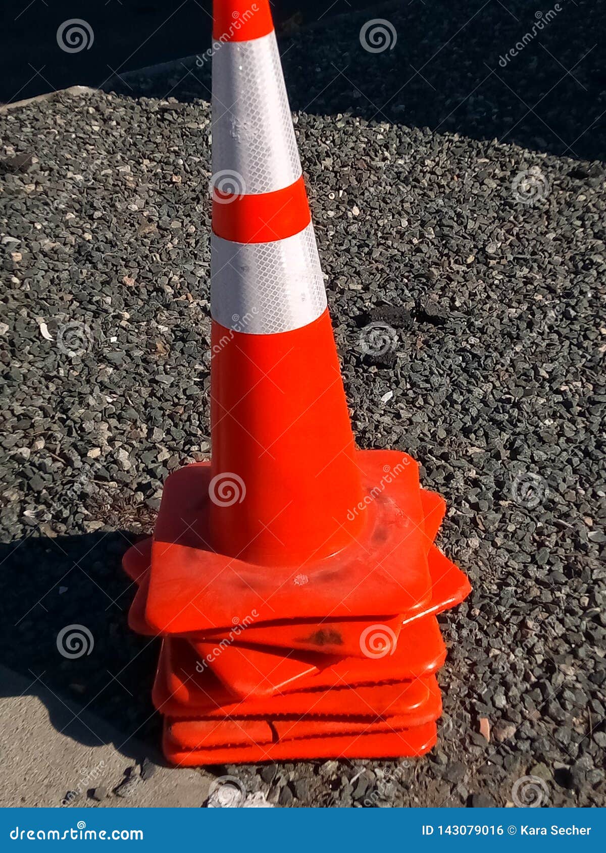 Construction Cones. stock photo. Image of reusable, cones - 143079016