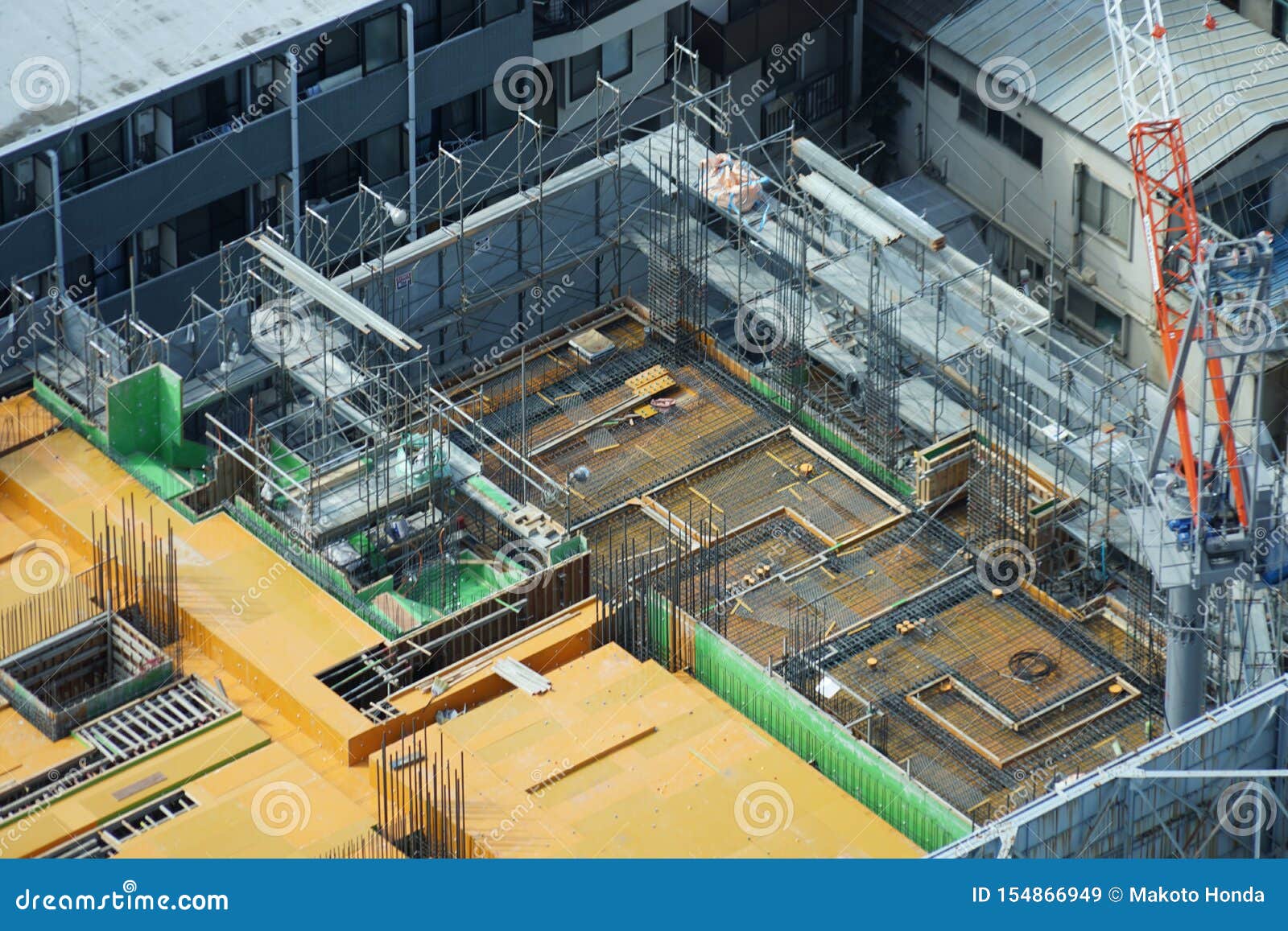 Construction Construction Site of a High-rise Building Stock Image ...