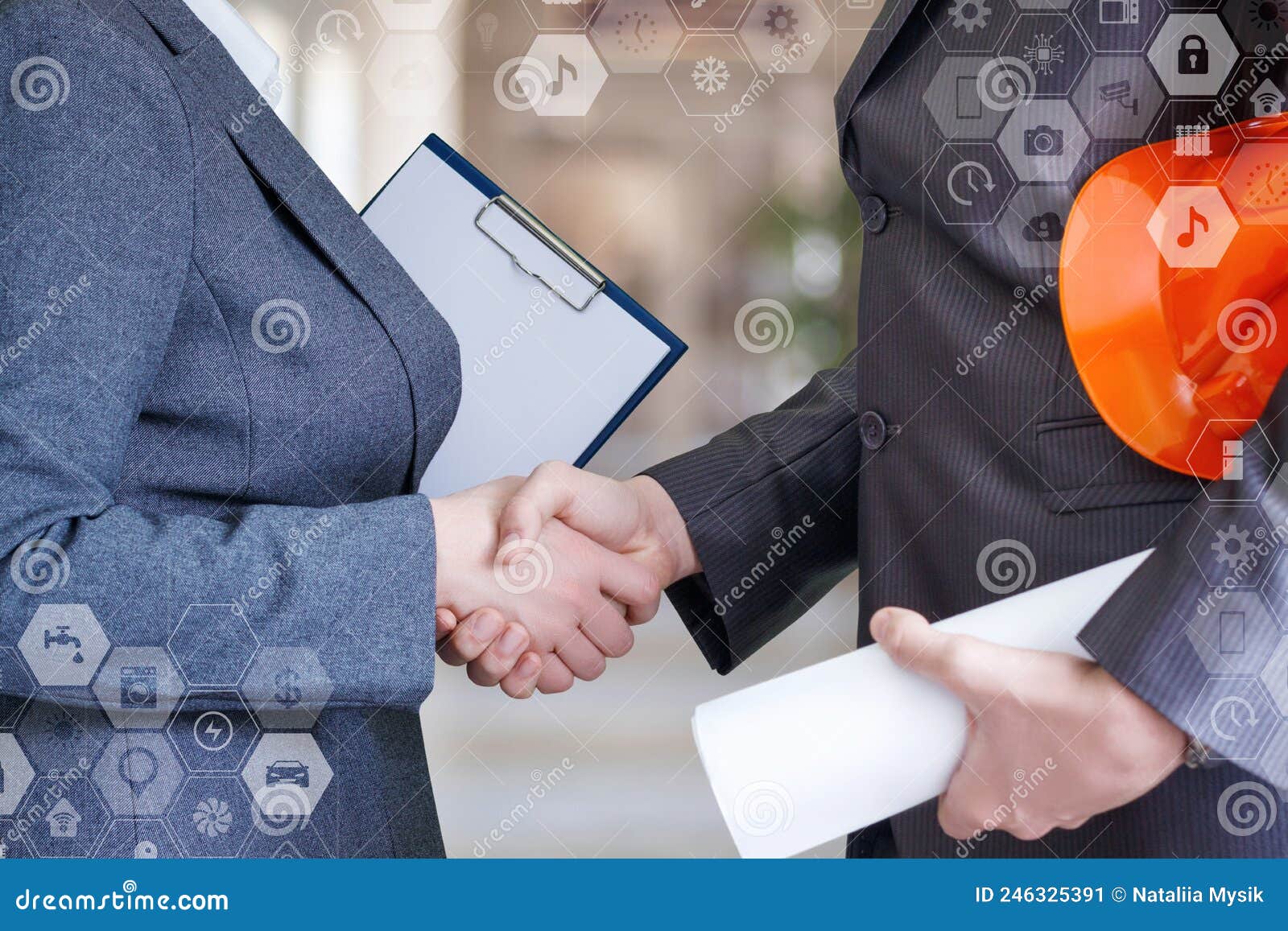 Construction Contract Concepts Cooperation Stock Image - Image of ...