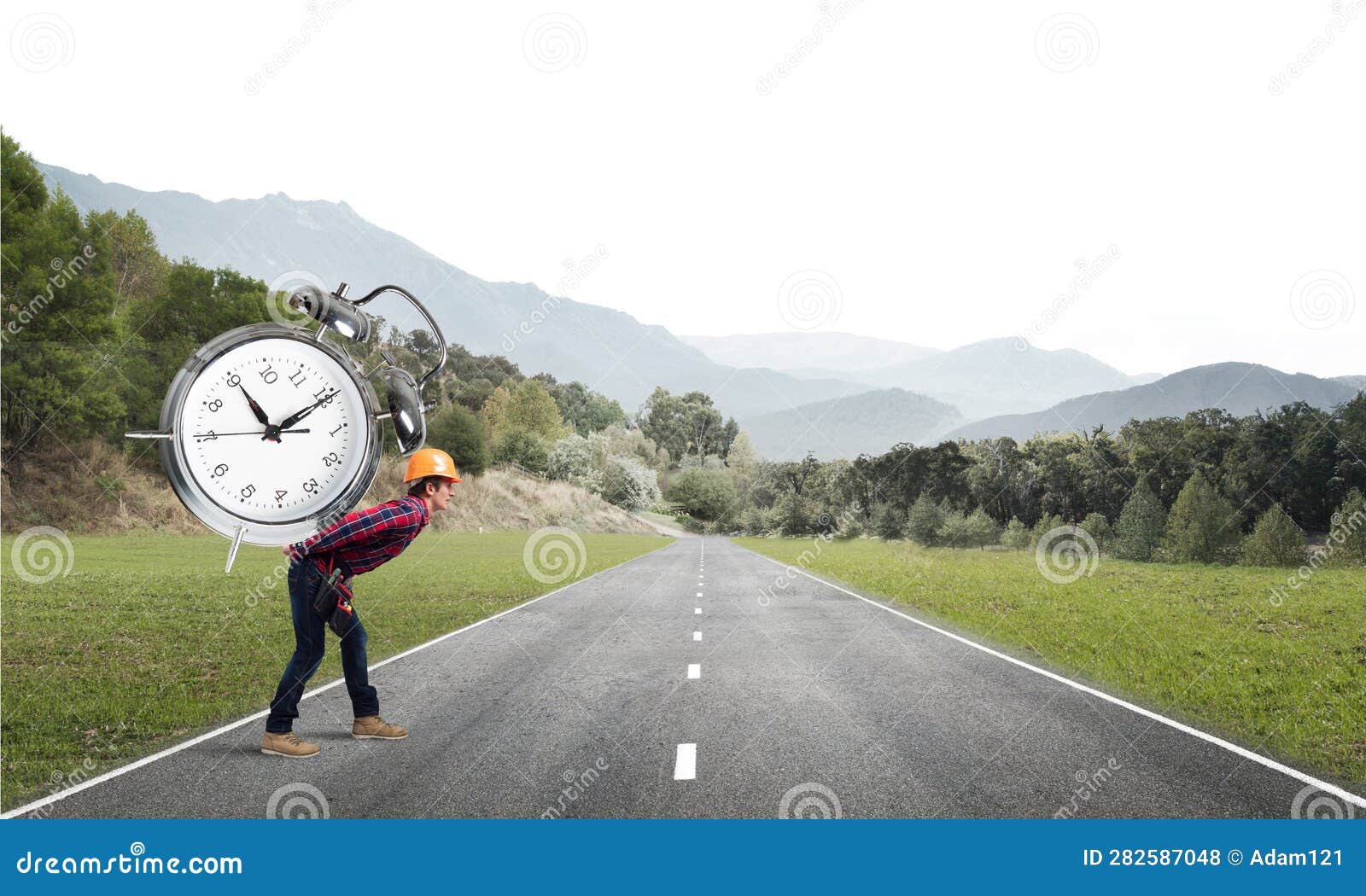 Construction Contract Deadline Stock Photo - Image of person, safety ...