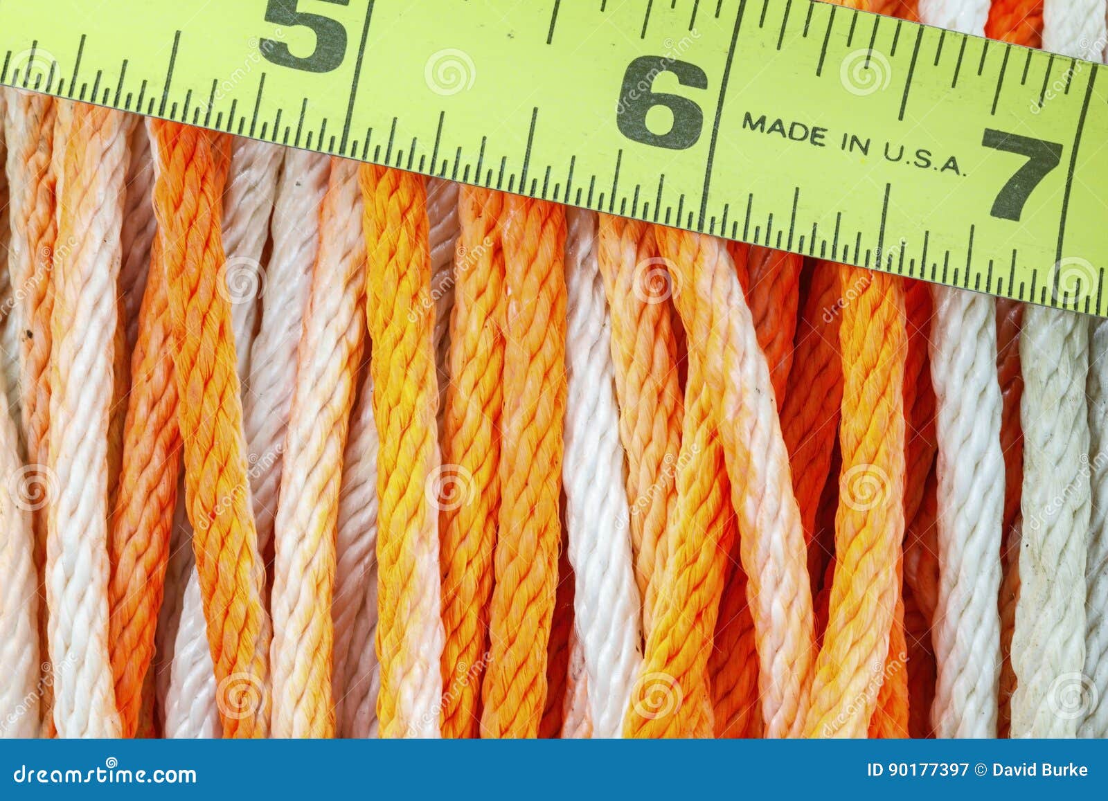 Construction Cord Rope Measuring Tape Stock Image - Image of background ...