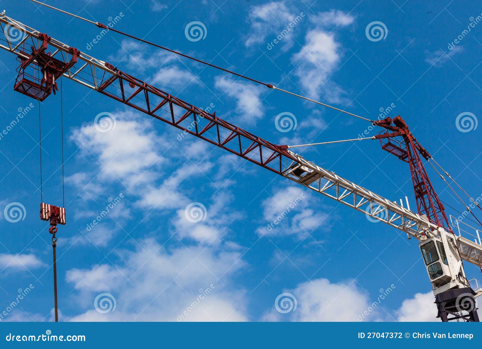 Construction Crane Blue stock photo. Image of carry, construction ...
