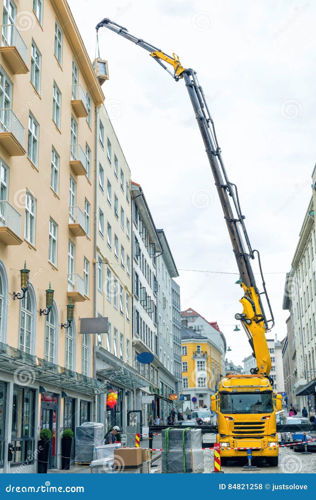 Construction Crane in the City Stock Photo - Image of crane, digging ...
