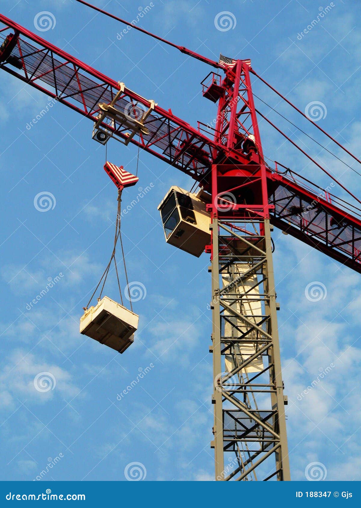 Construction Crane, Close Crop Stock Image - Image of labour, work: 188347