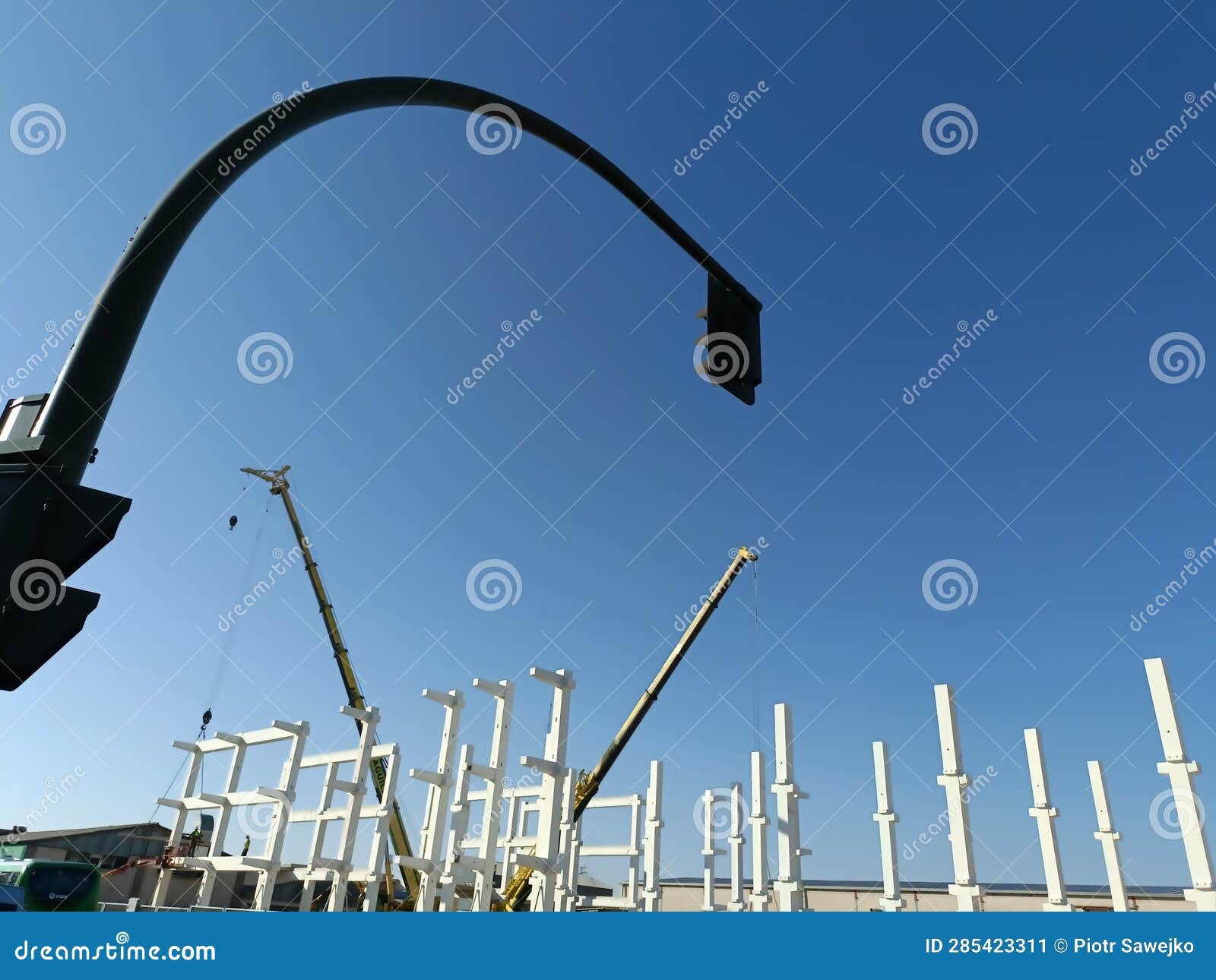 Construction, Crane, Equipment, Structure, Frame, Steel, Site ...