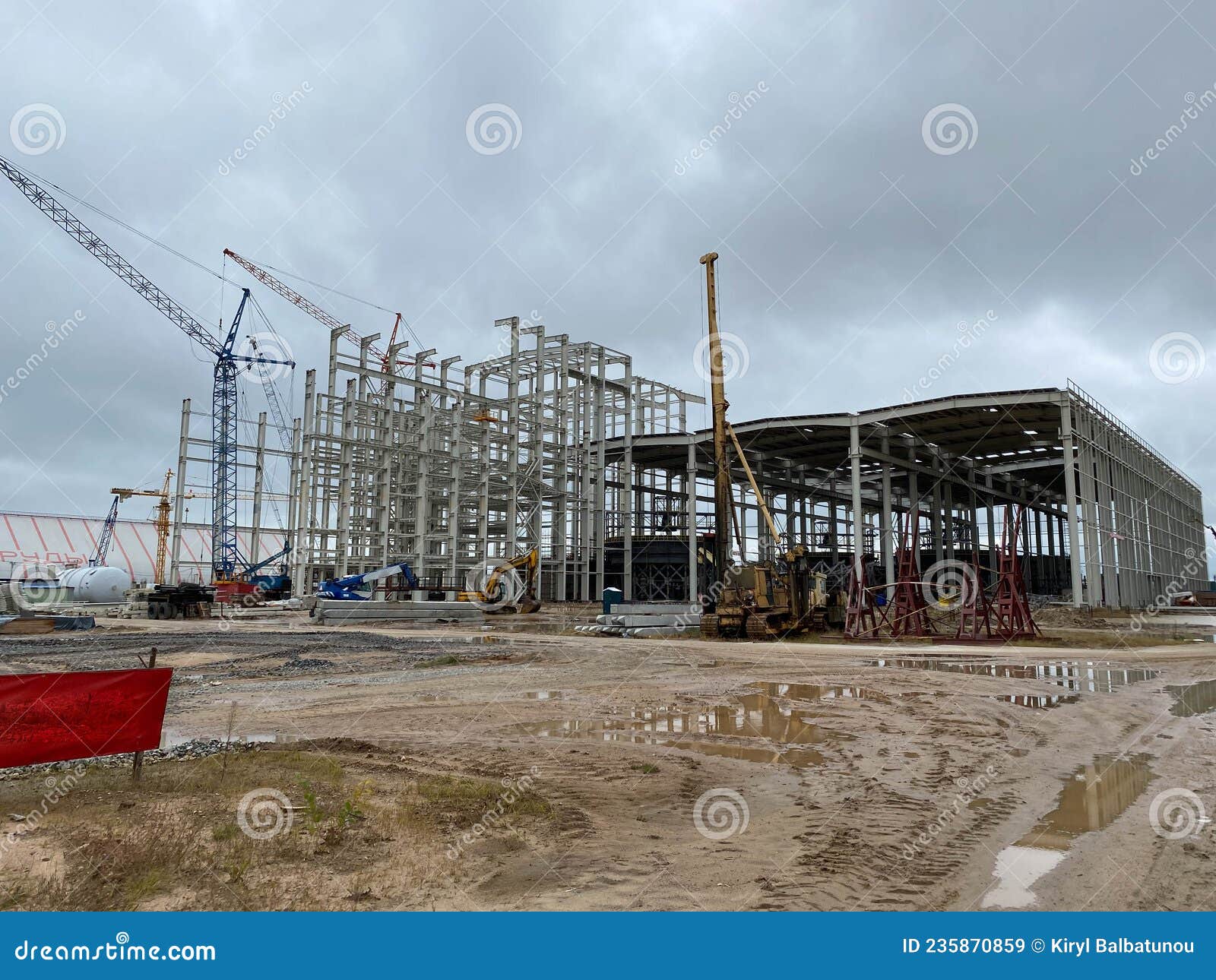 A Heavy Lifting Container Crane Loading Shipping Container Boxes ...