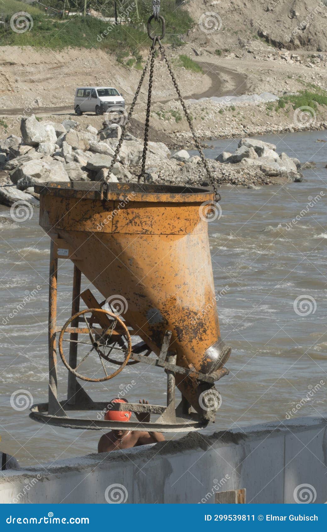 Construction Crane with Heavy Load Stock Image - Image of loading, work ...