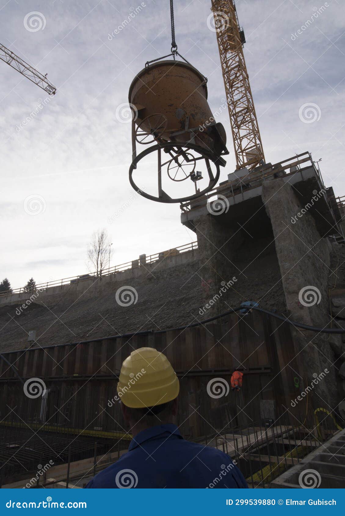 Construction Crane with Heavy Load Editorial Image - Image of labor ...