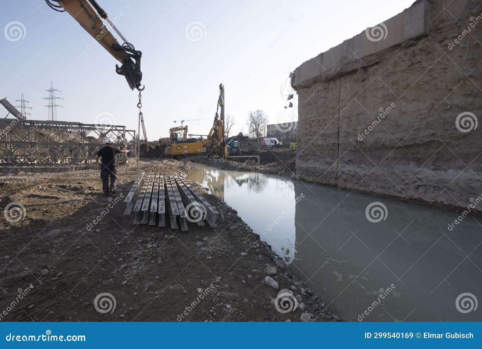 Construction Crane with Heavy Load Editorial Stock Image - Image of ...
