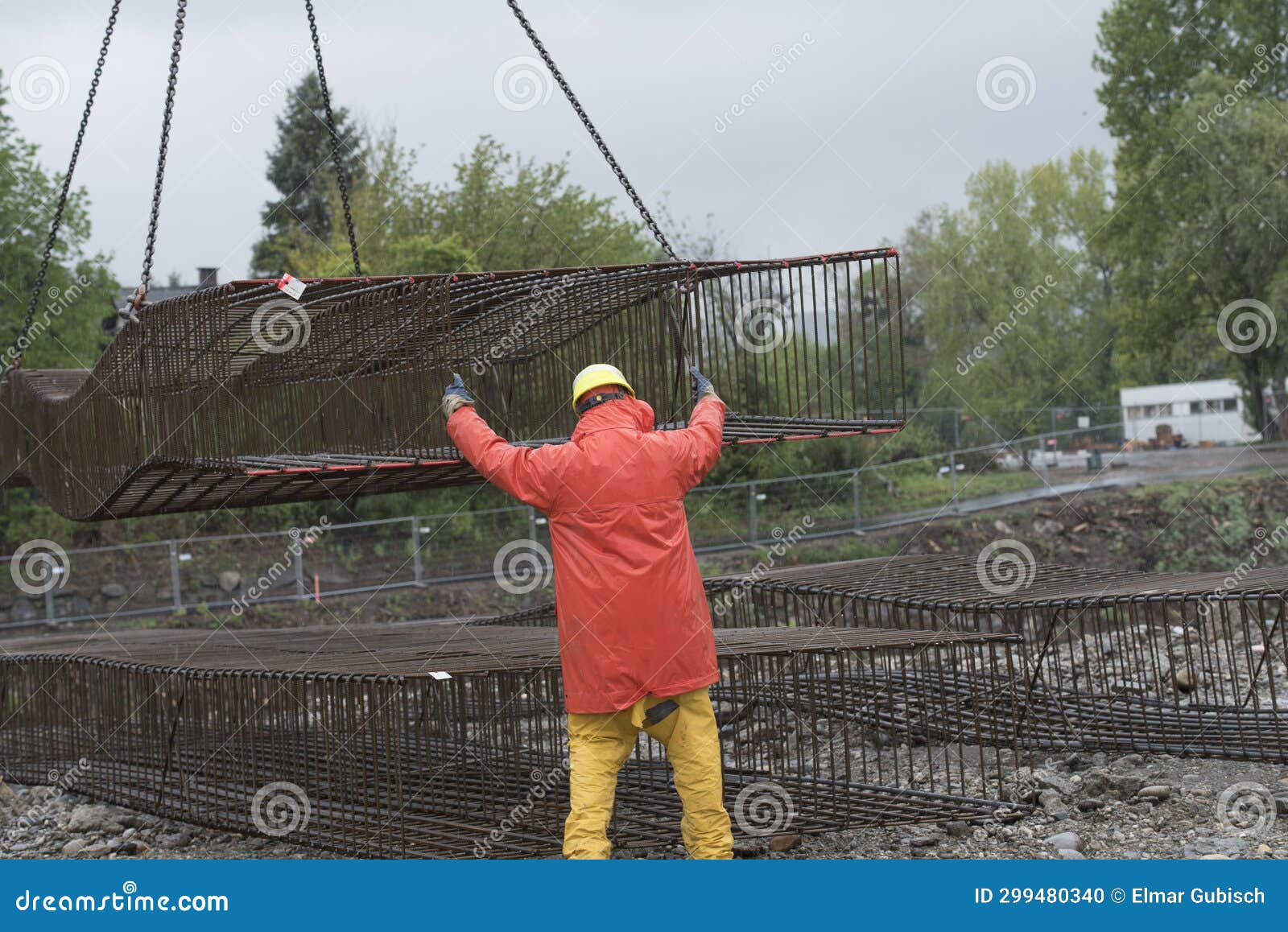 Construction Crane with Heavy Load Stock Photo - Image of device ...