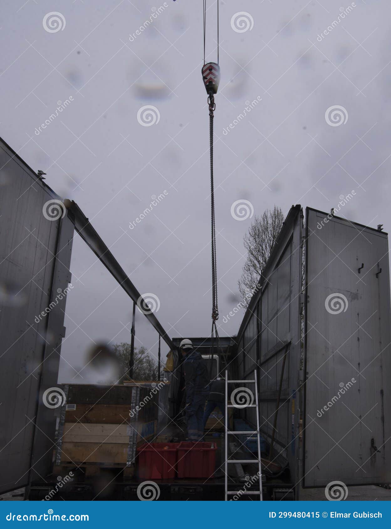 Construction Crane with Heavy Load Editorial Image - Image of ...