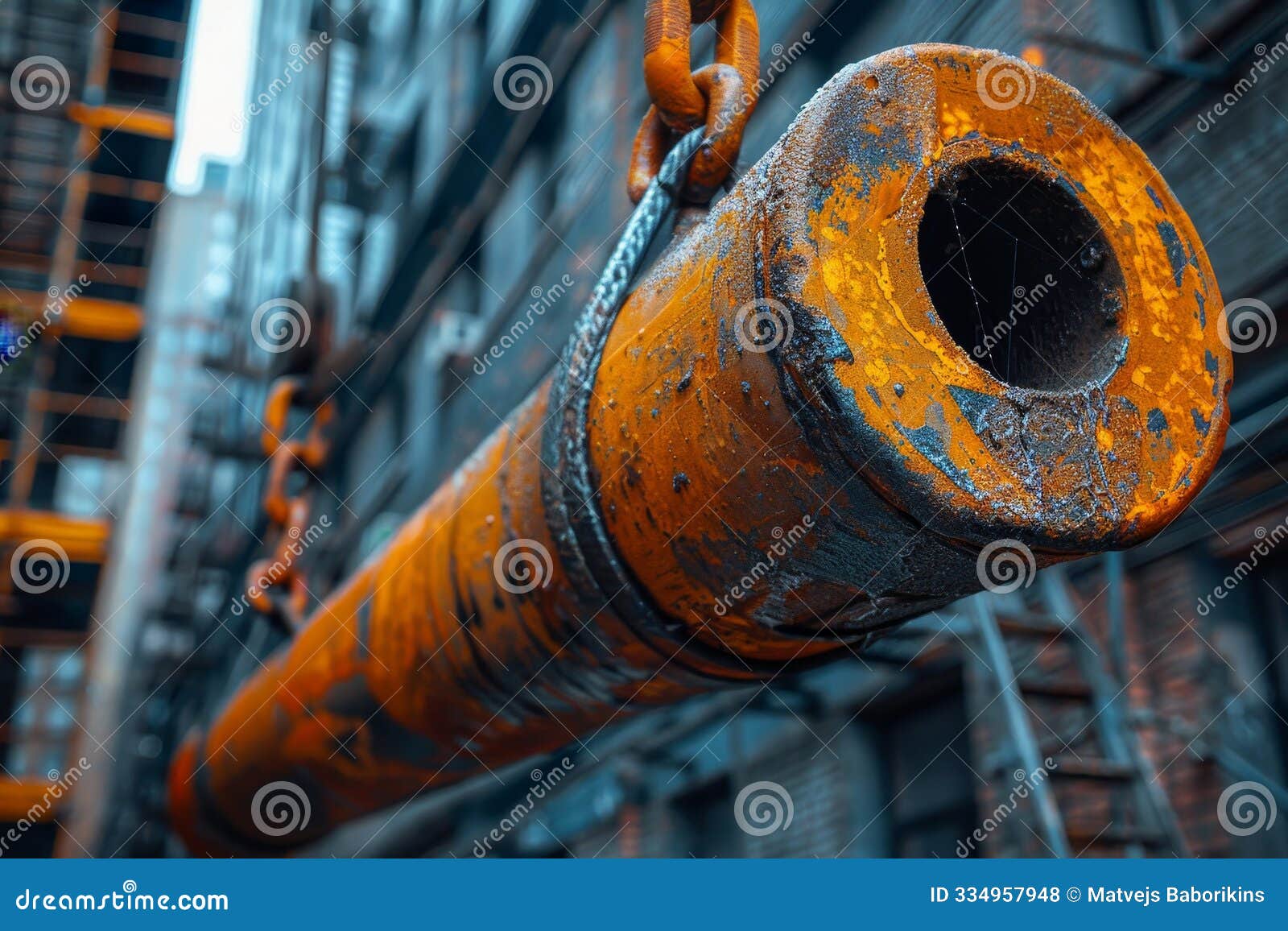 Construction Crane Hook Isolated on White Background for Lifting ...