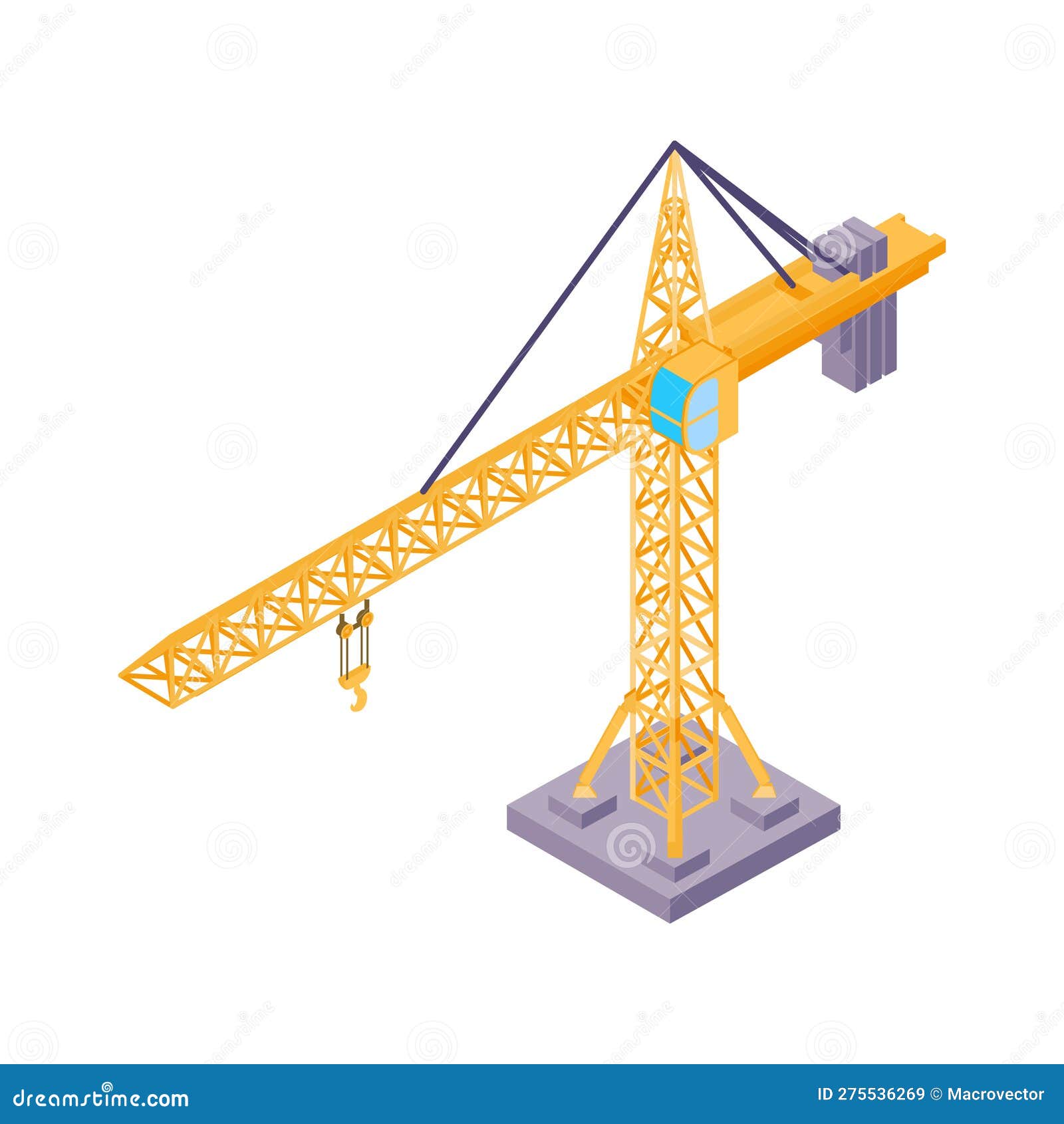 Car Crane Icon In Different Style Vector Illustration. Two Colored And ...