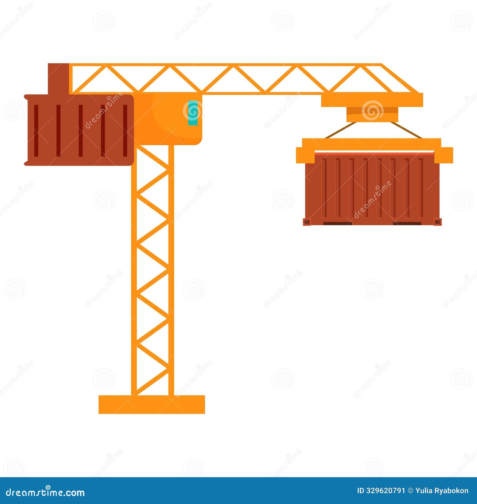 Crane Lifting Container Logo, Delivery Service Logo, Shipping Logo ...