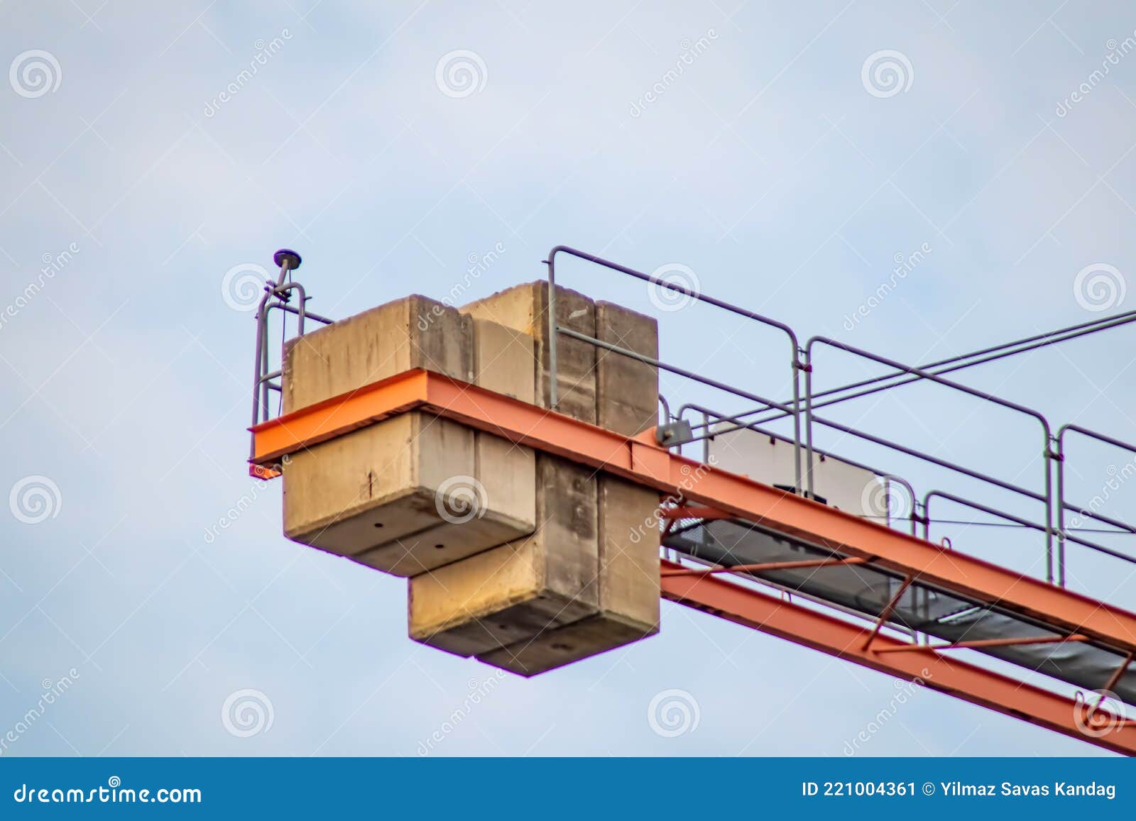 Construction Crane Loaded with Construction Material Stock Image ...