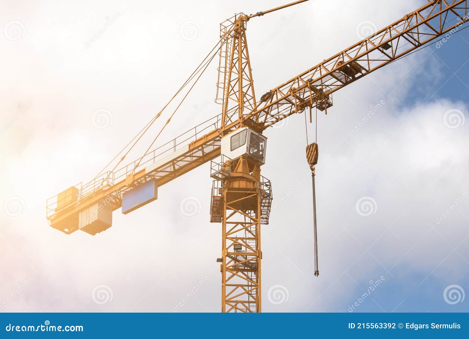 Construction Crane. Construction Site, High-rise Buildings and ...