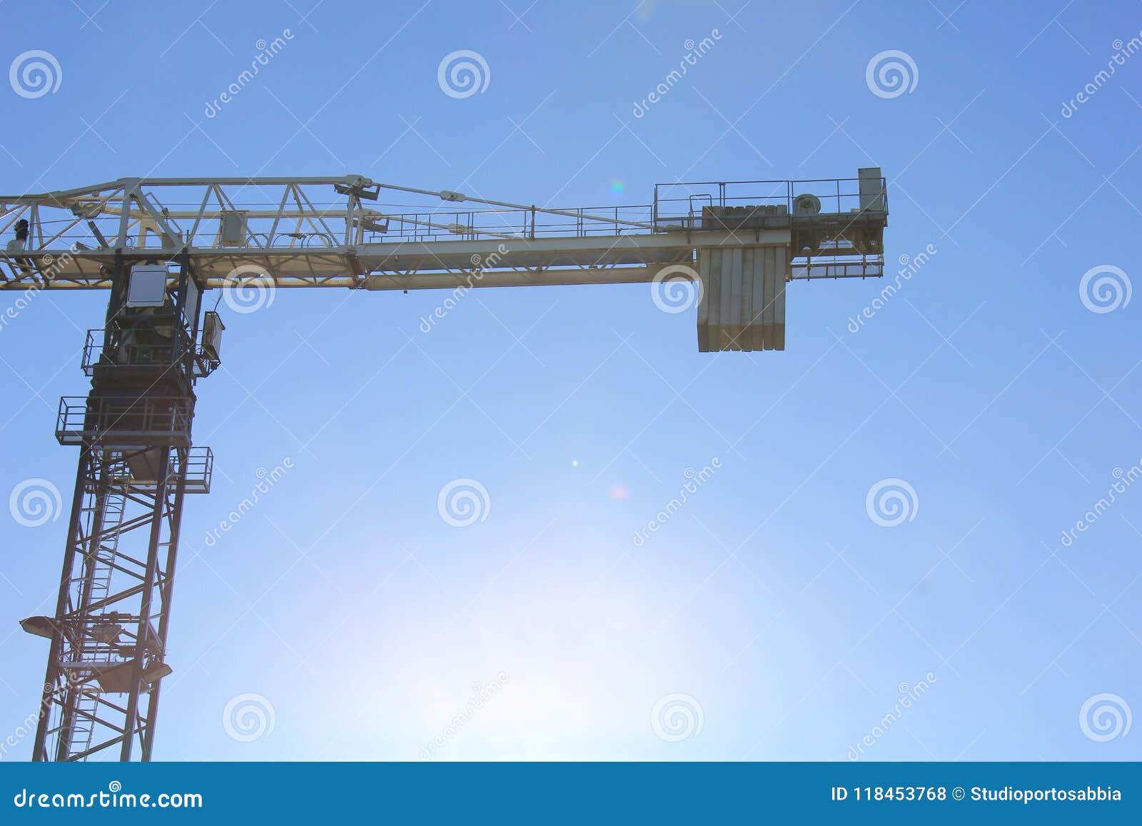 Construction crane stock photo. Image of industrial - 118453768