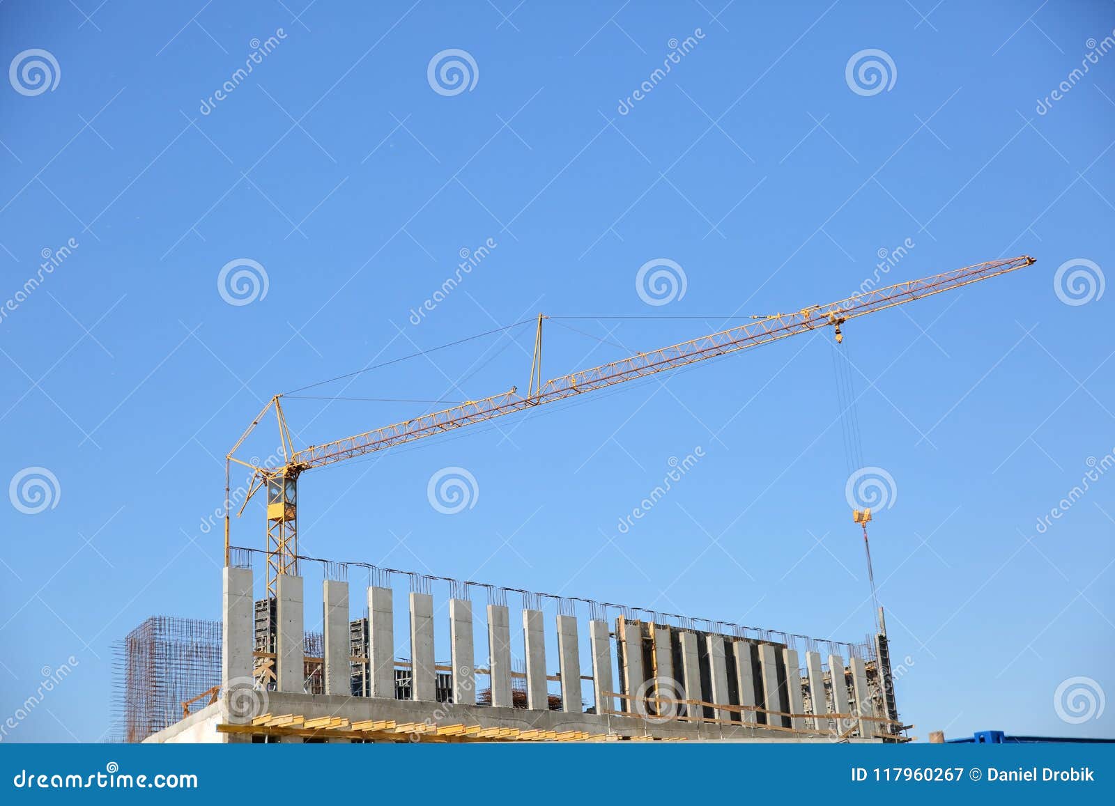 A Construction Crane is a Tool for Carrying Large Building Materials To ...