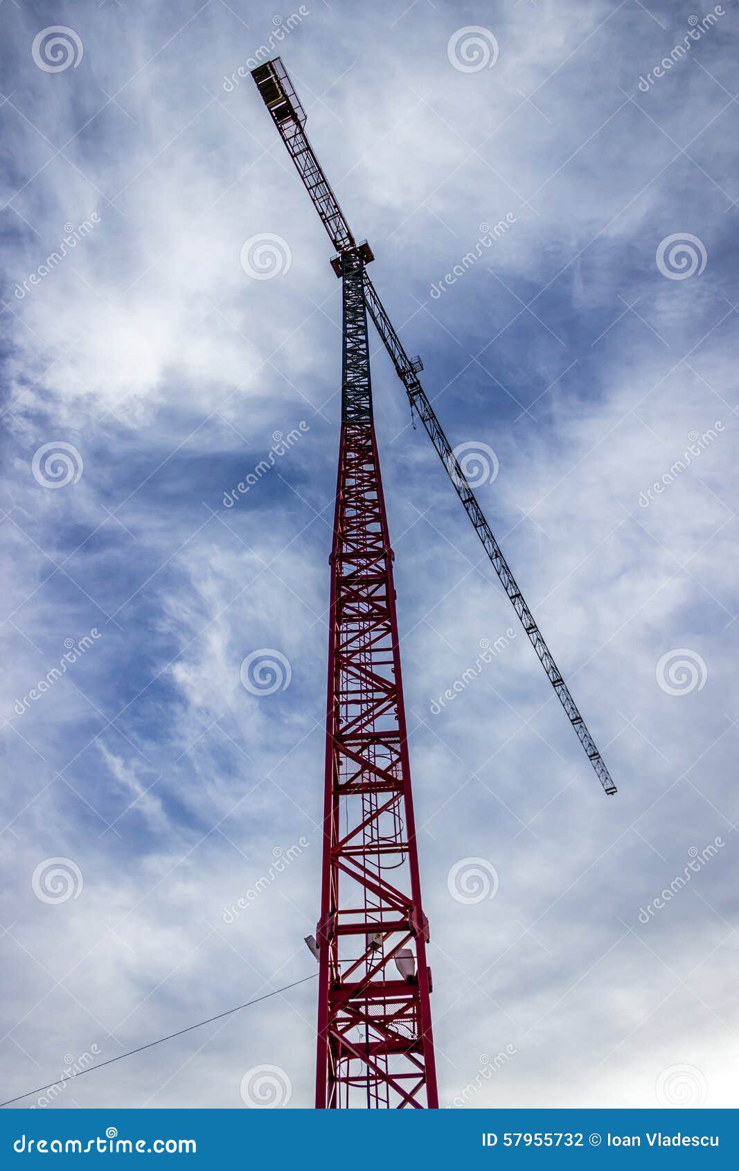 Crane Under Maintenance Routine Job By Crane Operator Or Technician ...