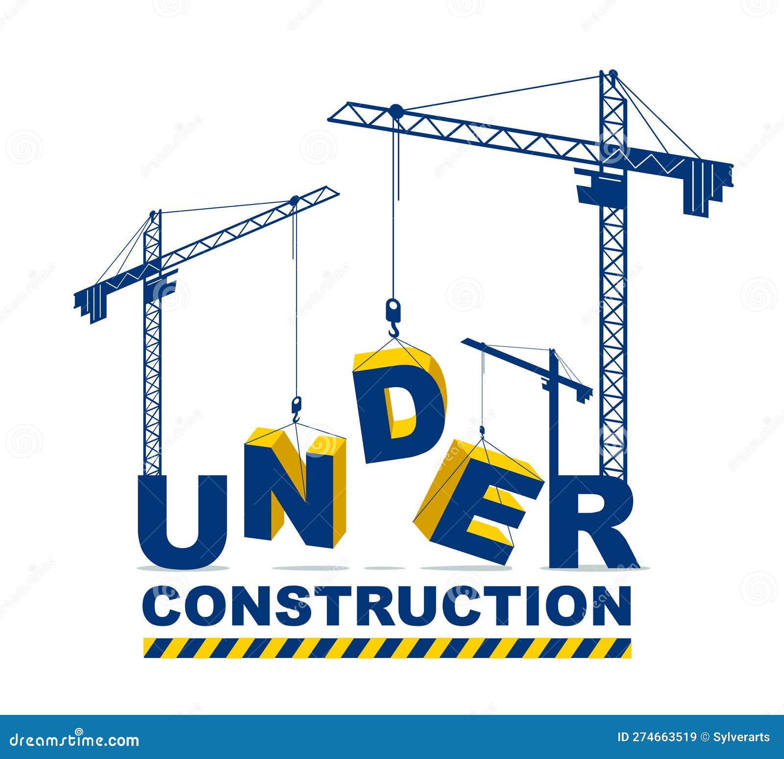 Construction Cranes Builds Under Word Vector Concept Design, Conceptual ...