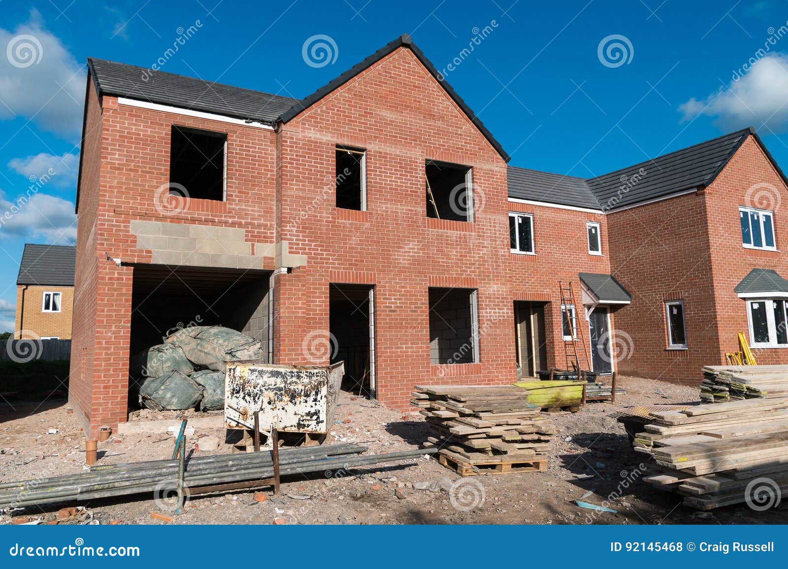 Construction de Chambre photo stock. Image du zone, boîtier - 92145468