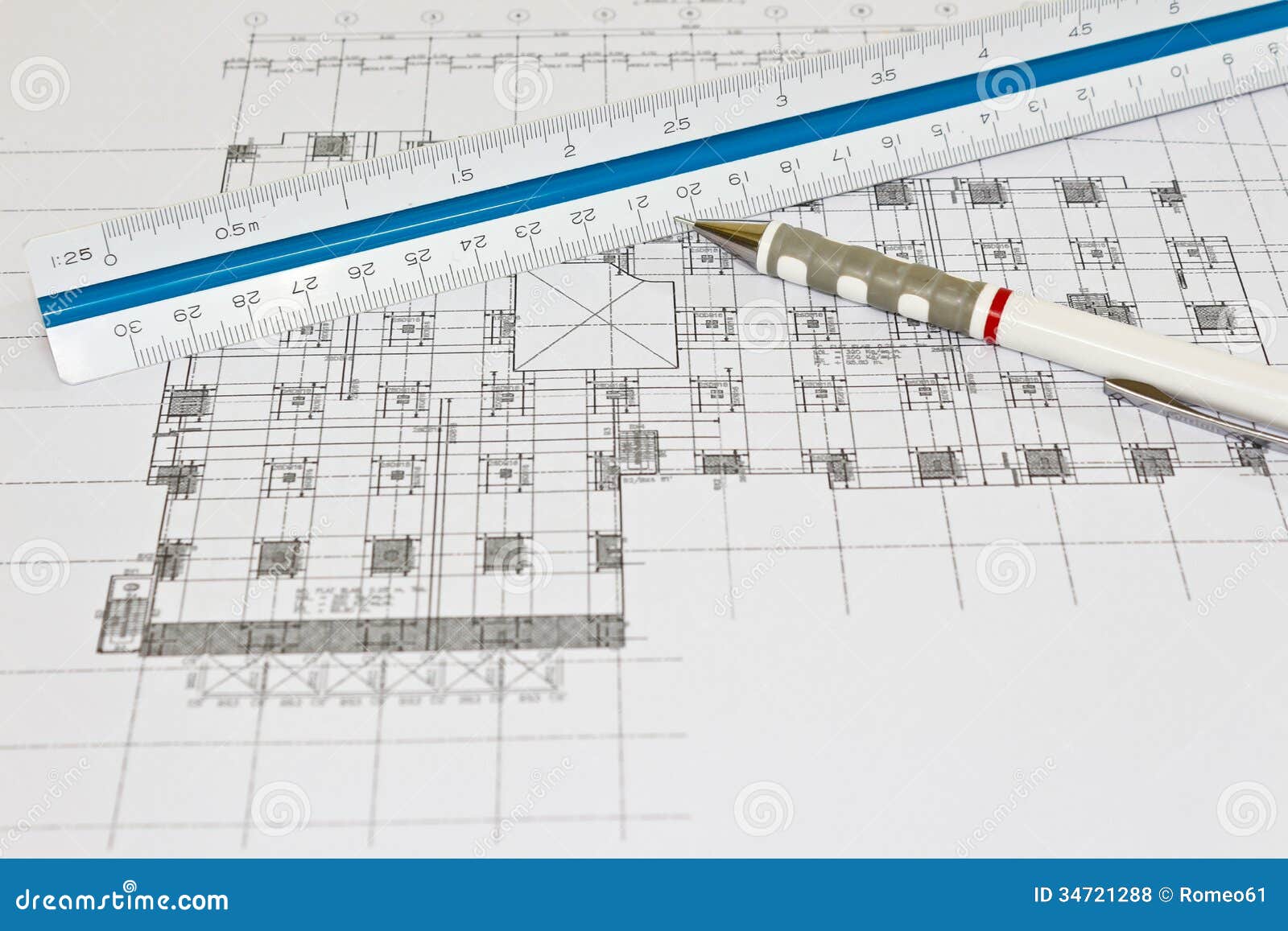 Construction de dessin photo stock. Image du personnel - 34721288