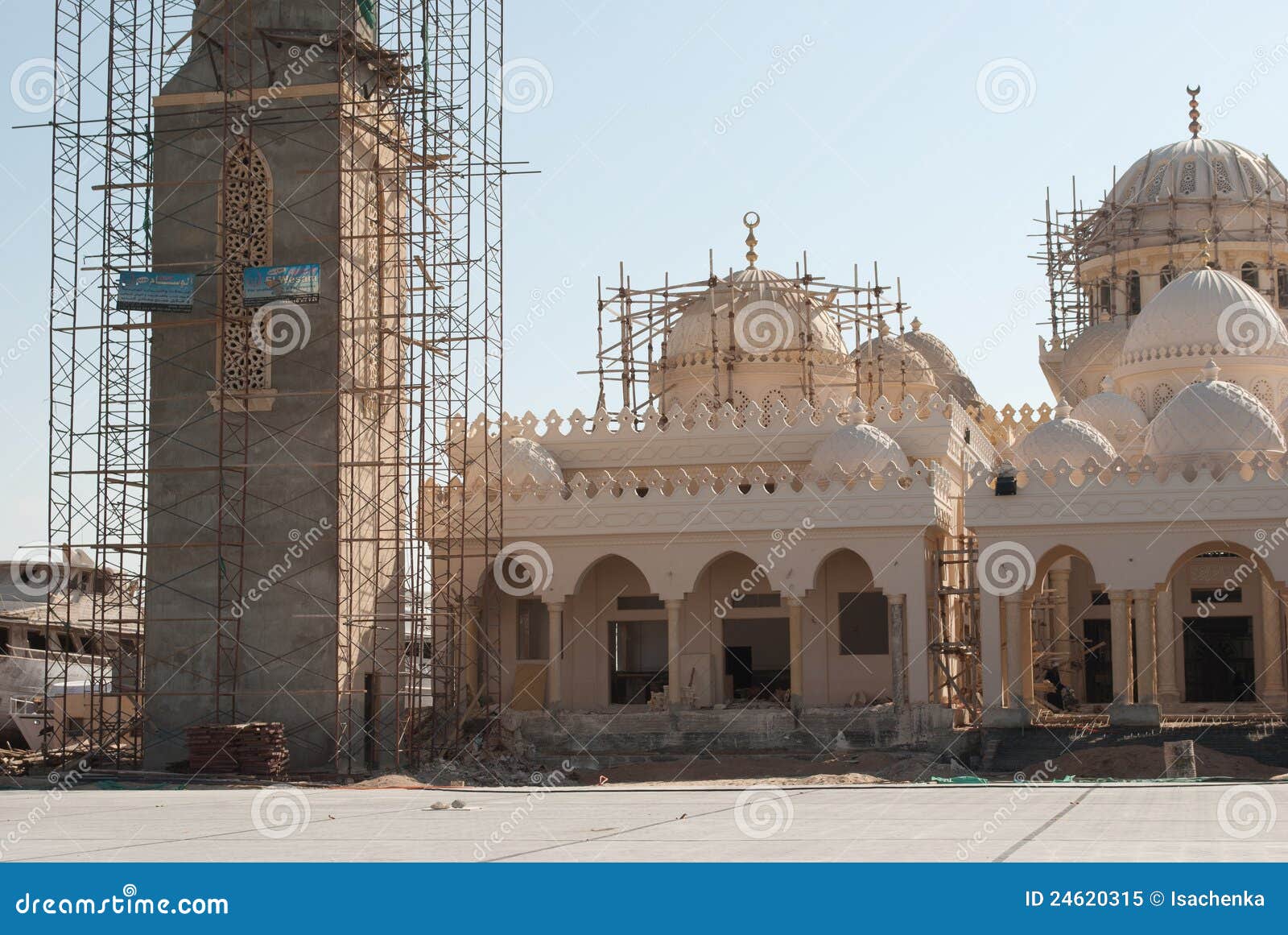 Construction De Mosquée Neuve Image éditorial - Image du dôme, minaret ...