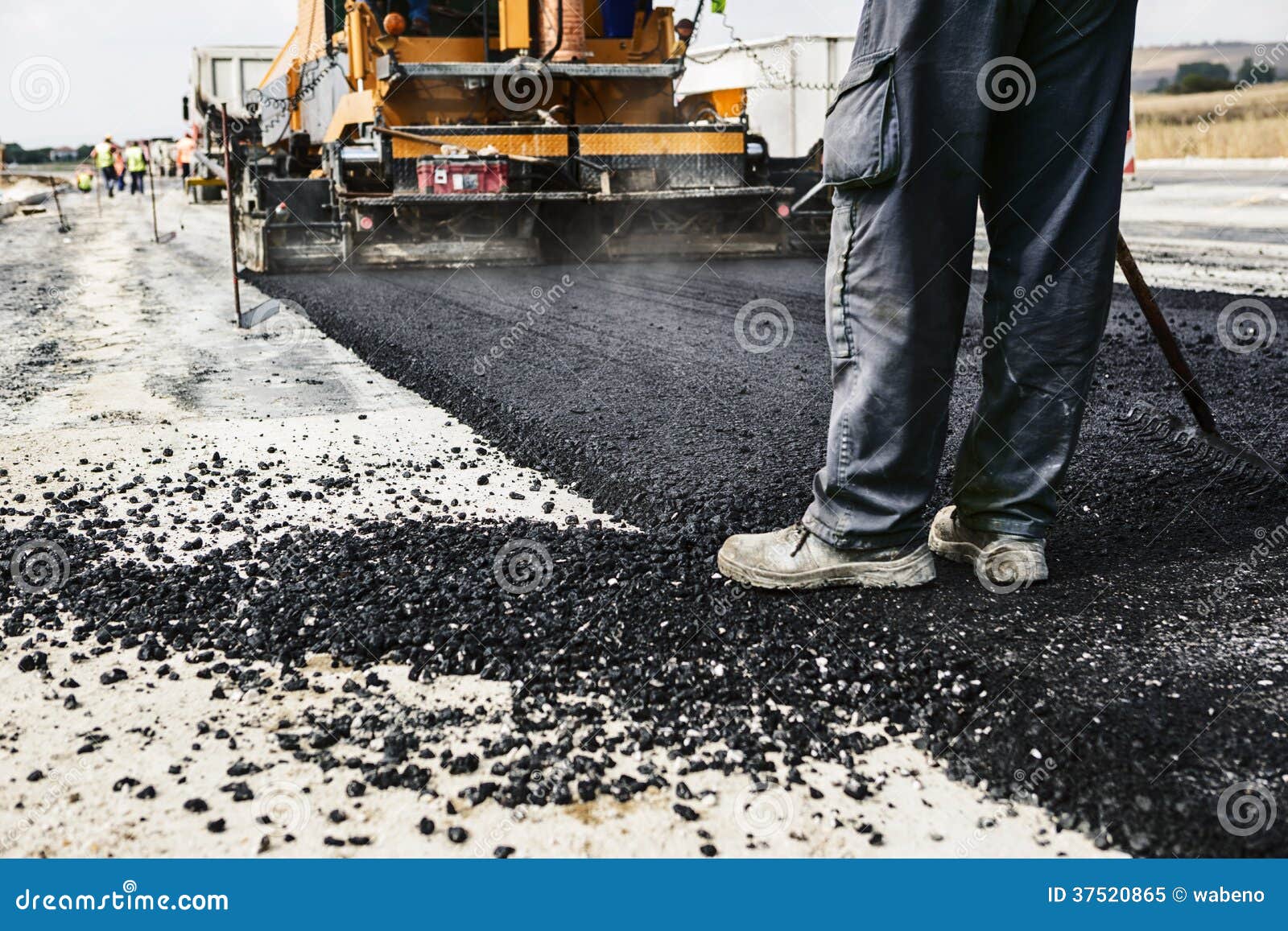 Construction de routes image stock. Image du bitumage - 37520865