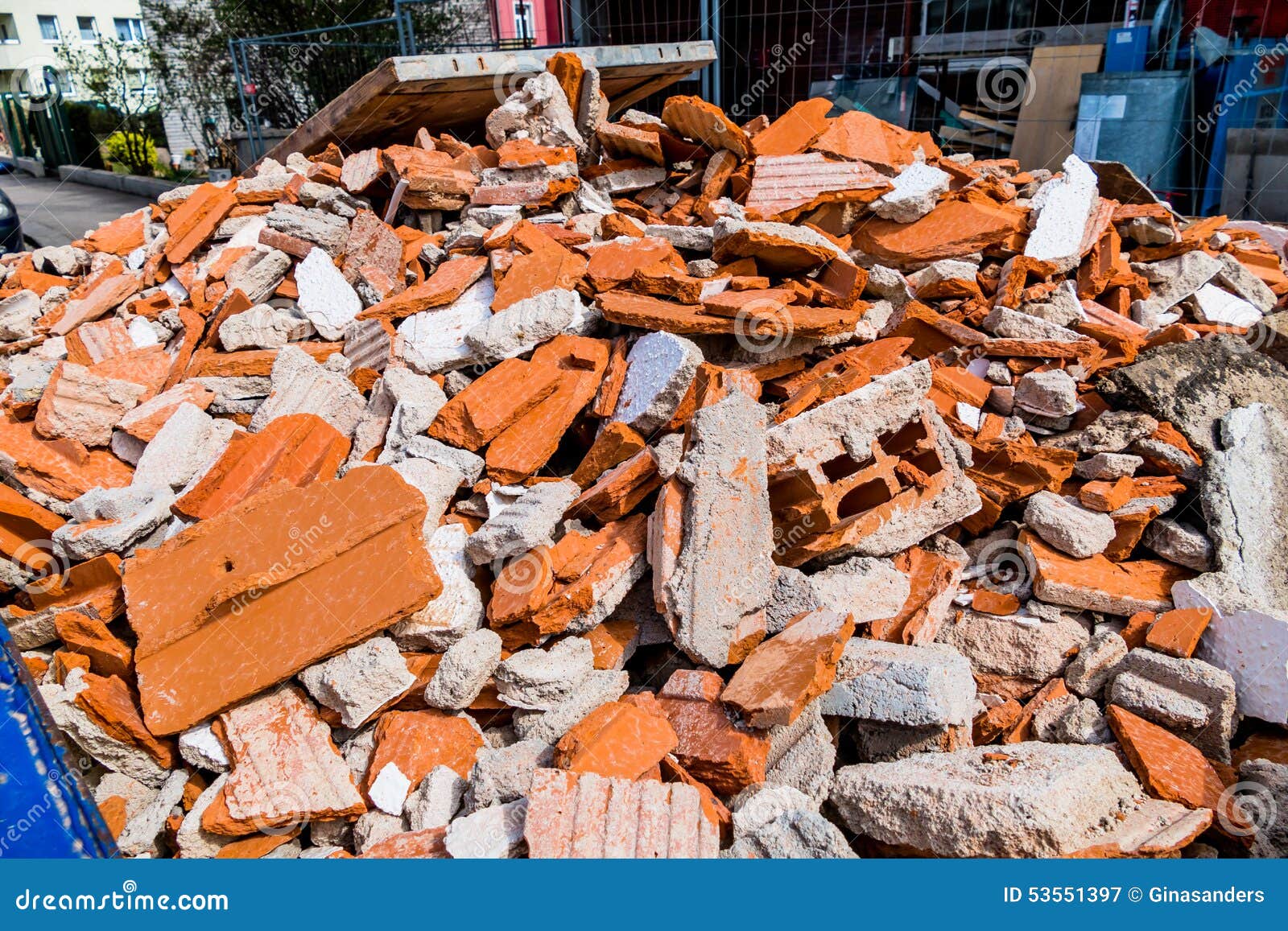 Construction Debris at Construction Site Stock Image - Image of ...