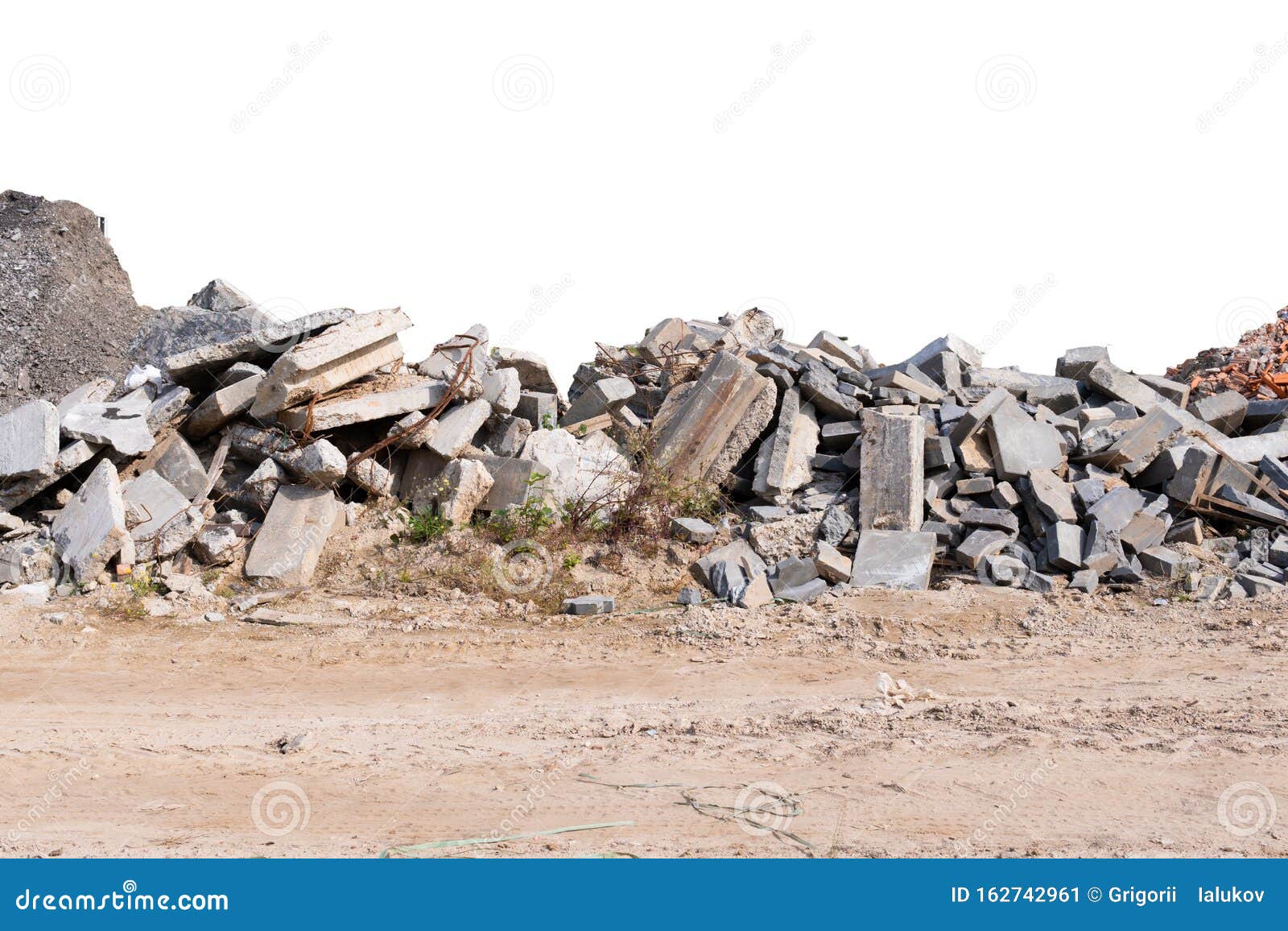 Construction Debris Garbage Bags, Garbage Bricks, a Pile of Rubble and ...