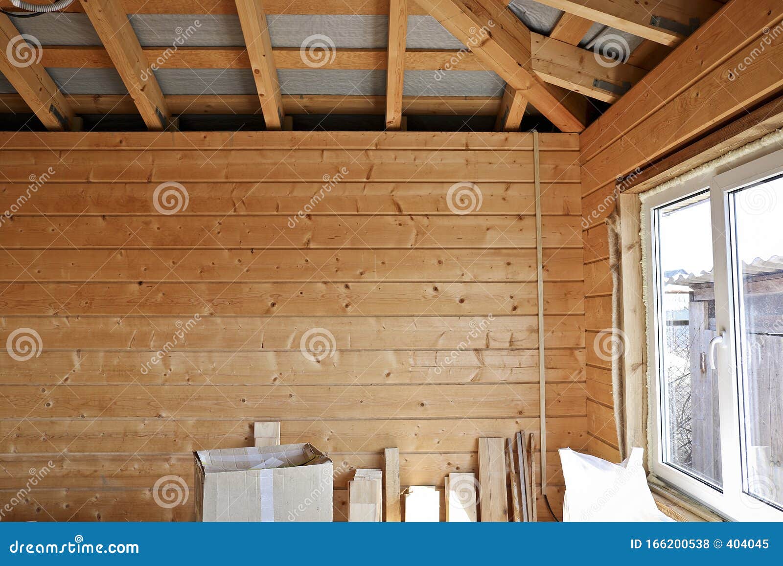 Construction And Decoration Process Of A Country House, Inside View ...