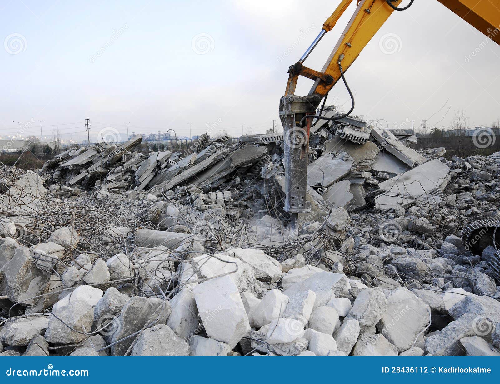 Construction demolition stock photo. Image of debris - 28436112